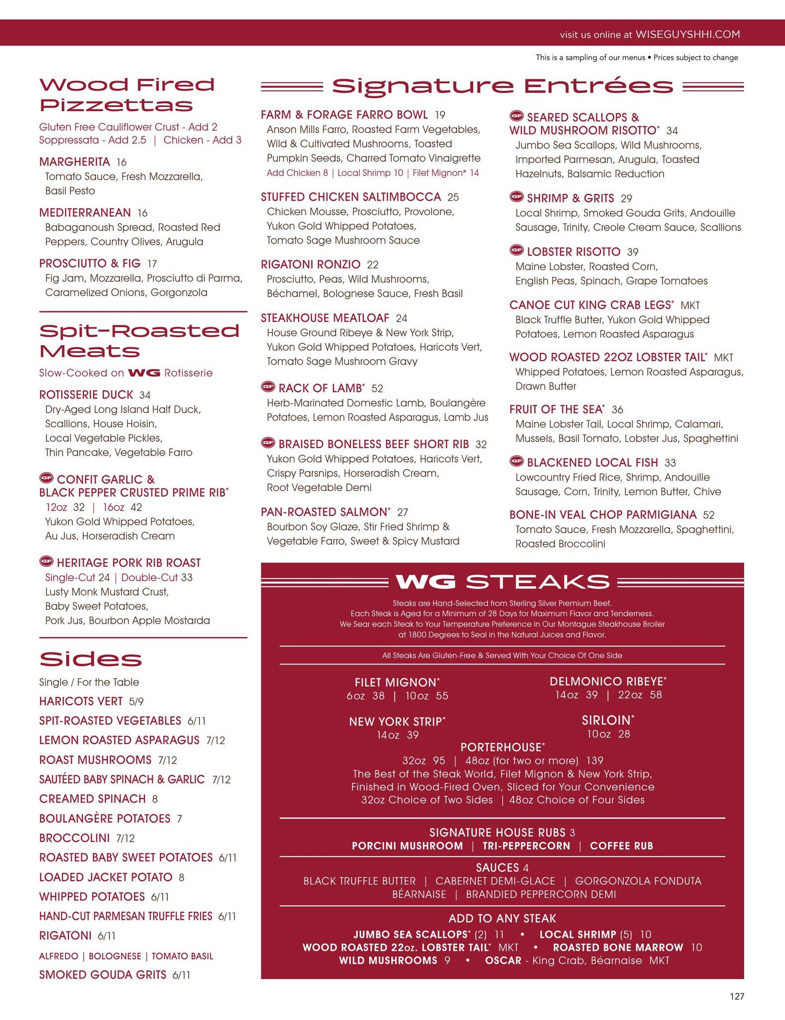 2022 SERG MENU GUIDE by SERG Restaurant Group - Issuu