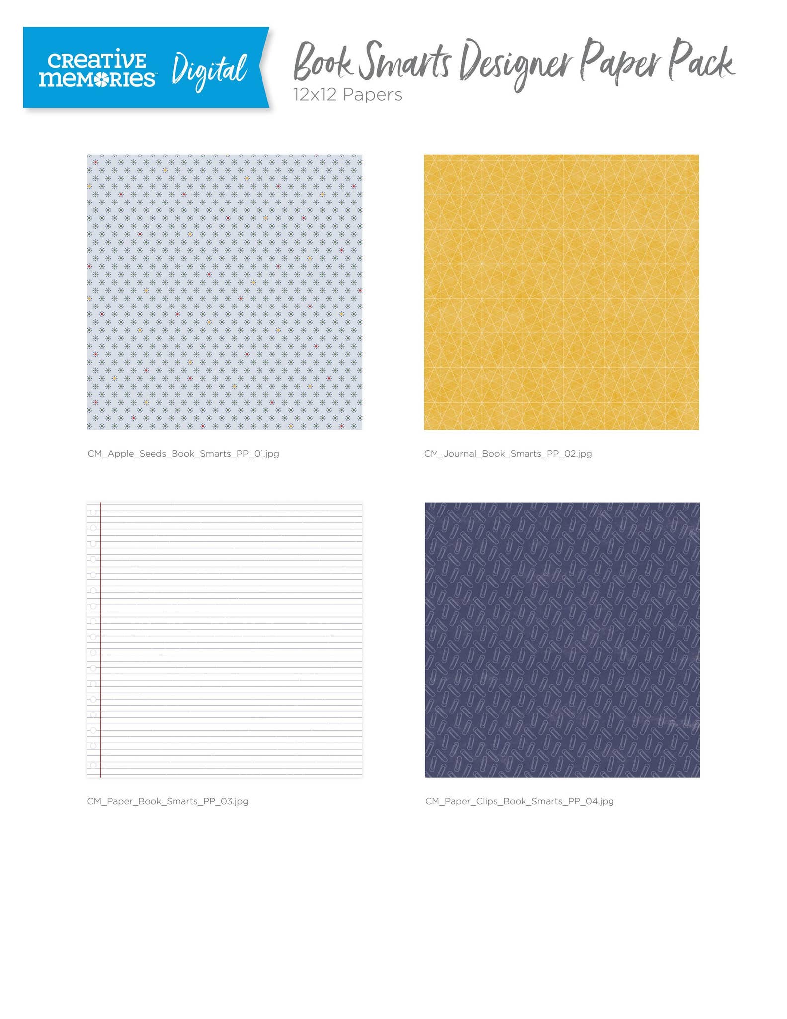 Book Smarts Digital Artwork Kit Preview by Creative Memories - Issuu