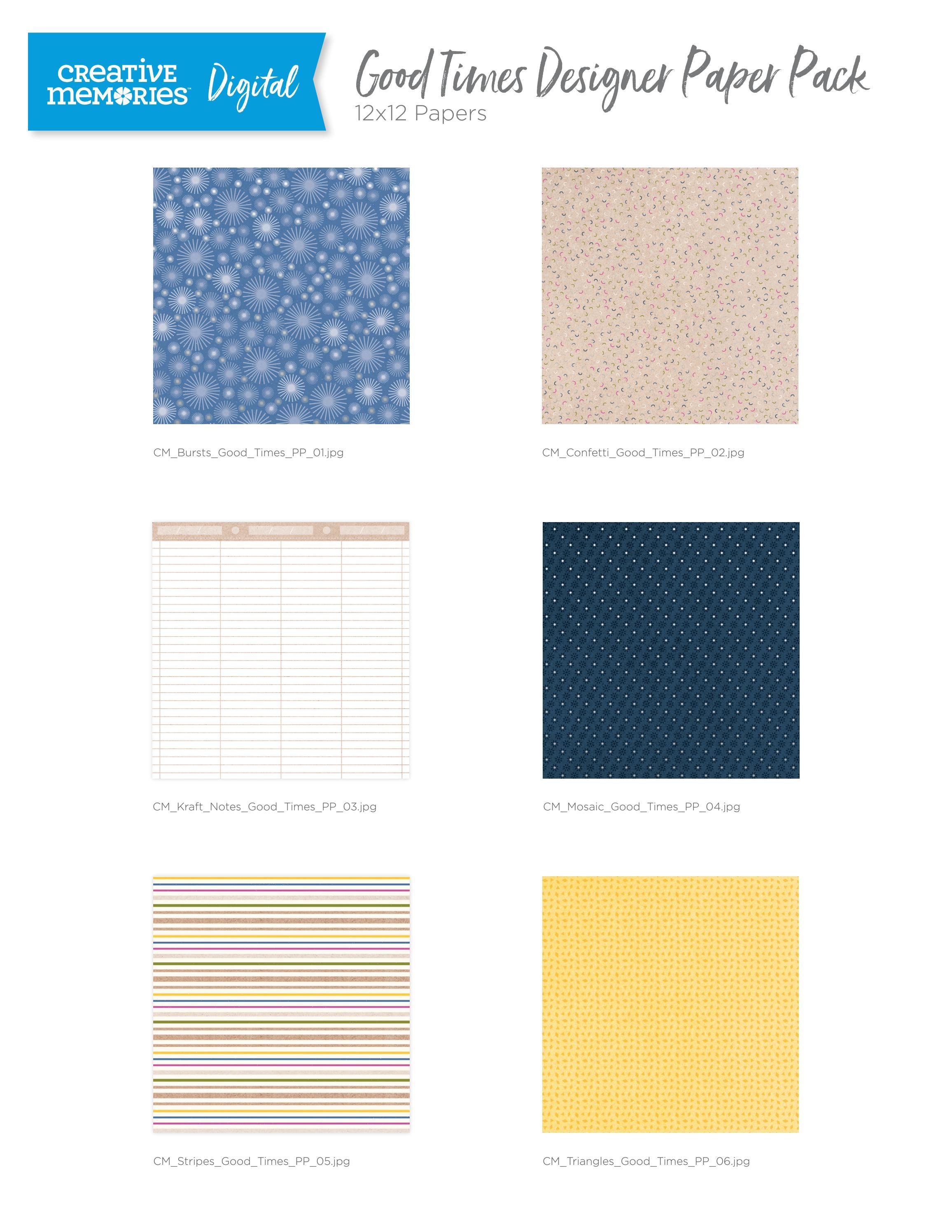 Good Times Digital Artwork Kit Preview by Creative Memories - Issuu