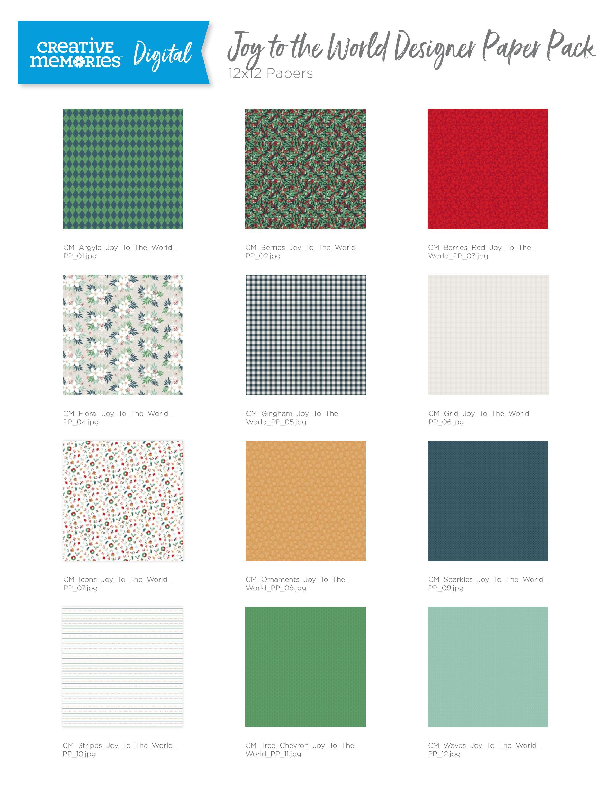 Joy to the World Digital Artwork Kit Preview by Creative Memories - Issuu