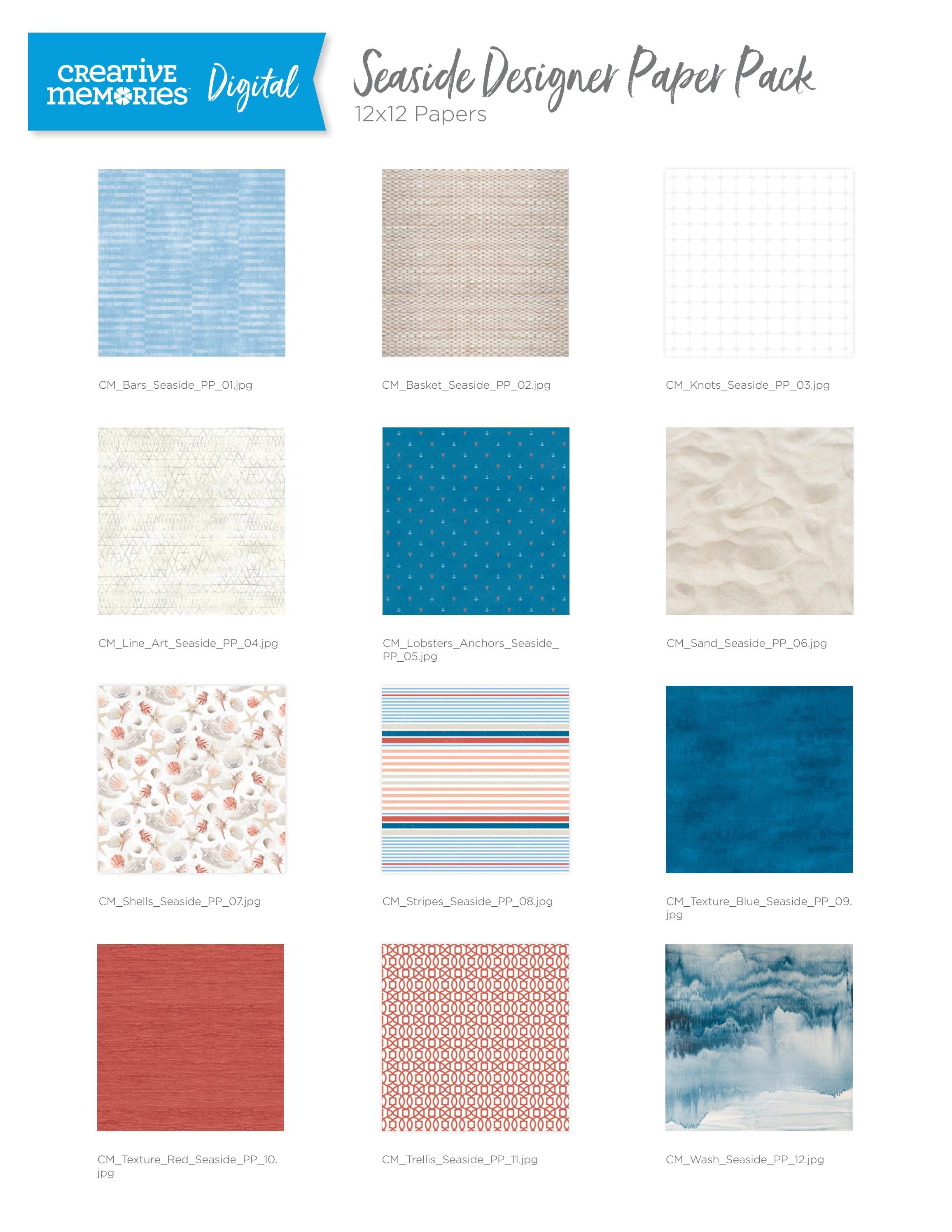 Seaside Digital Artwork Kit Preview by Creative Memories - Issuu
