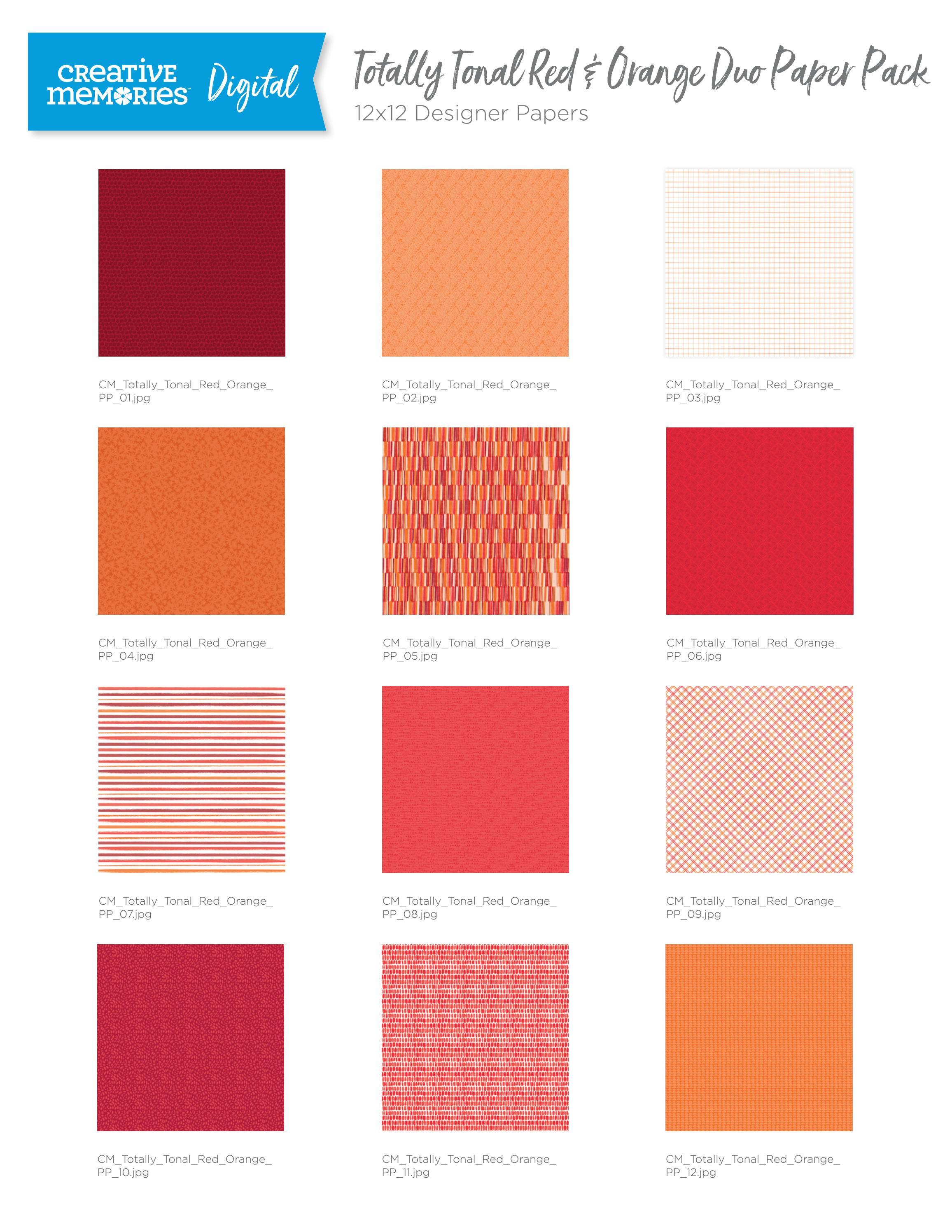 Totally Tonal Kit #1 Digital Artwork Kit Preview by Creative Memories ...