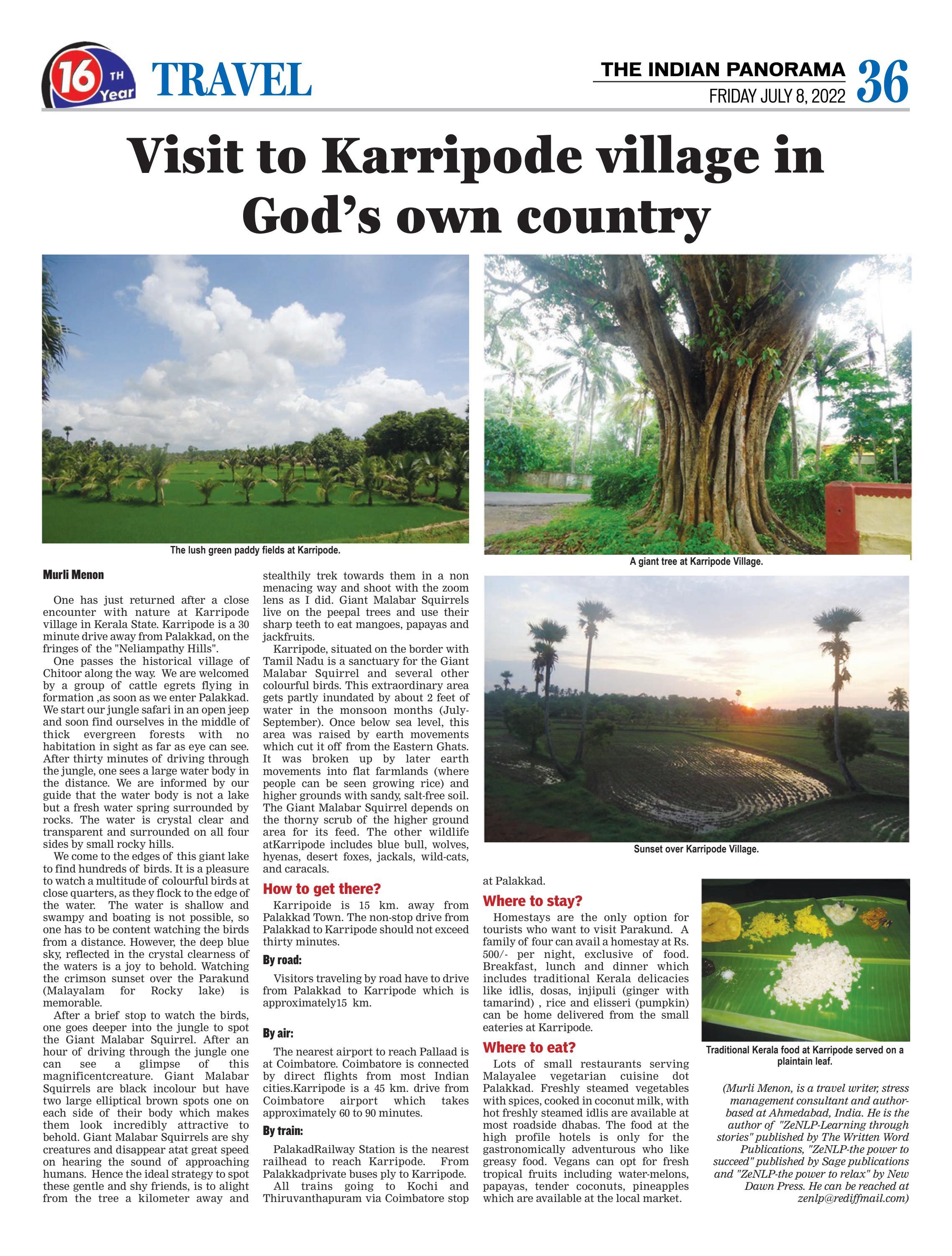 Travel features by Murli Menon by tips4ceos - Issuu