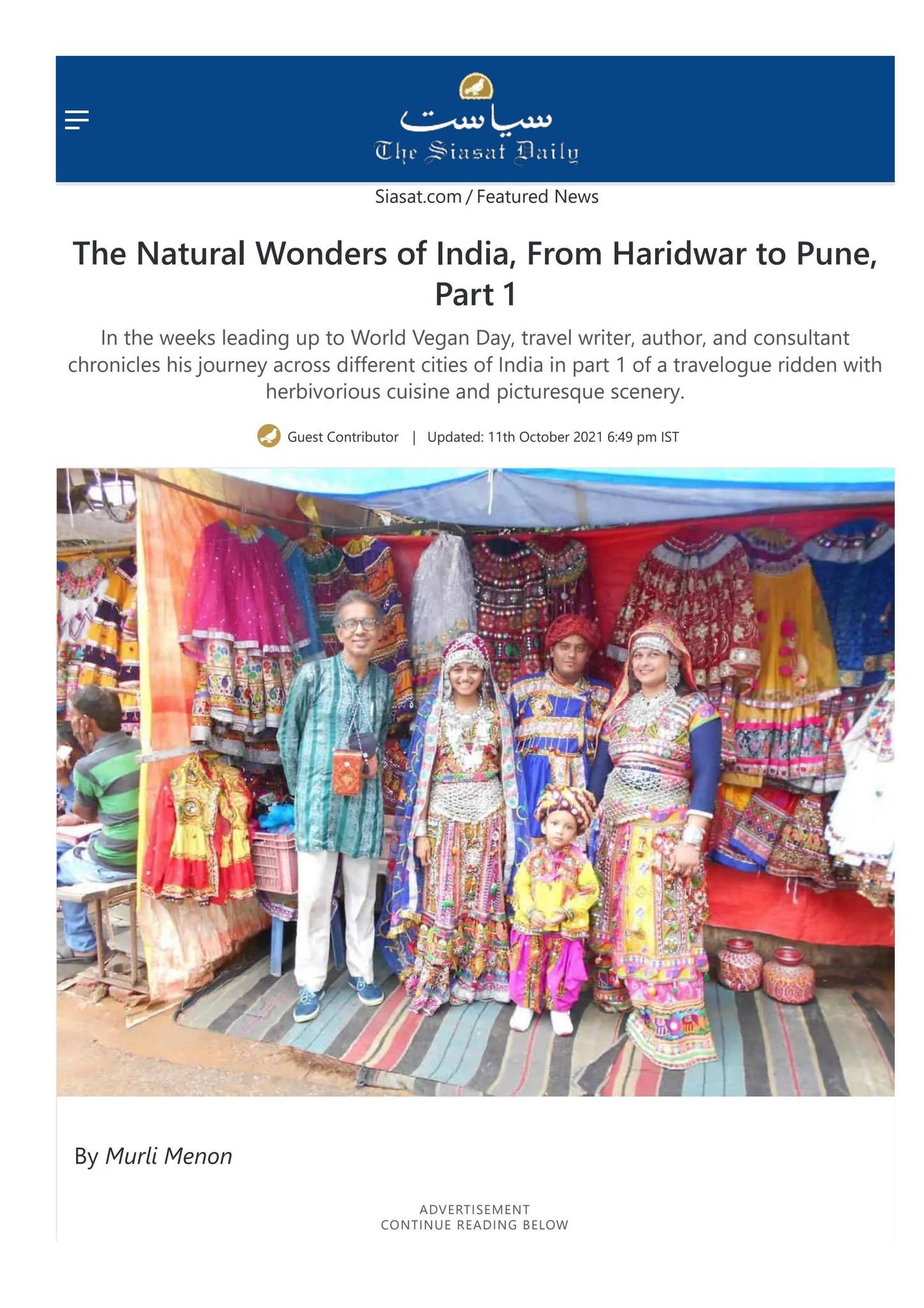 Travel column by Murli Menon by tips4ceos - Issuu