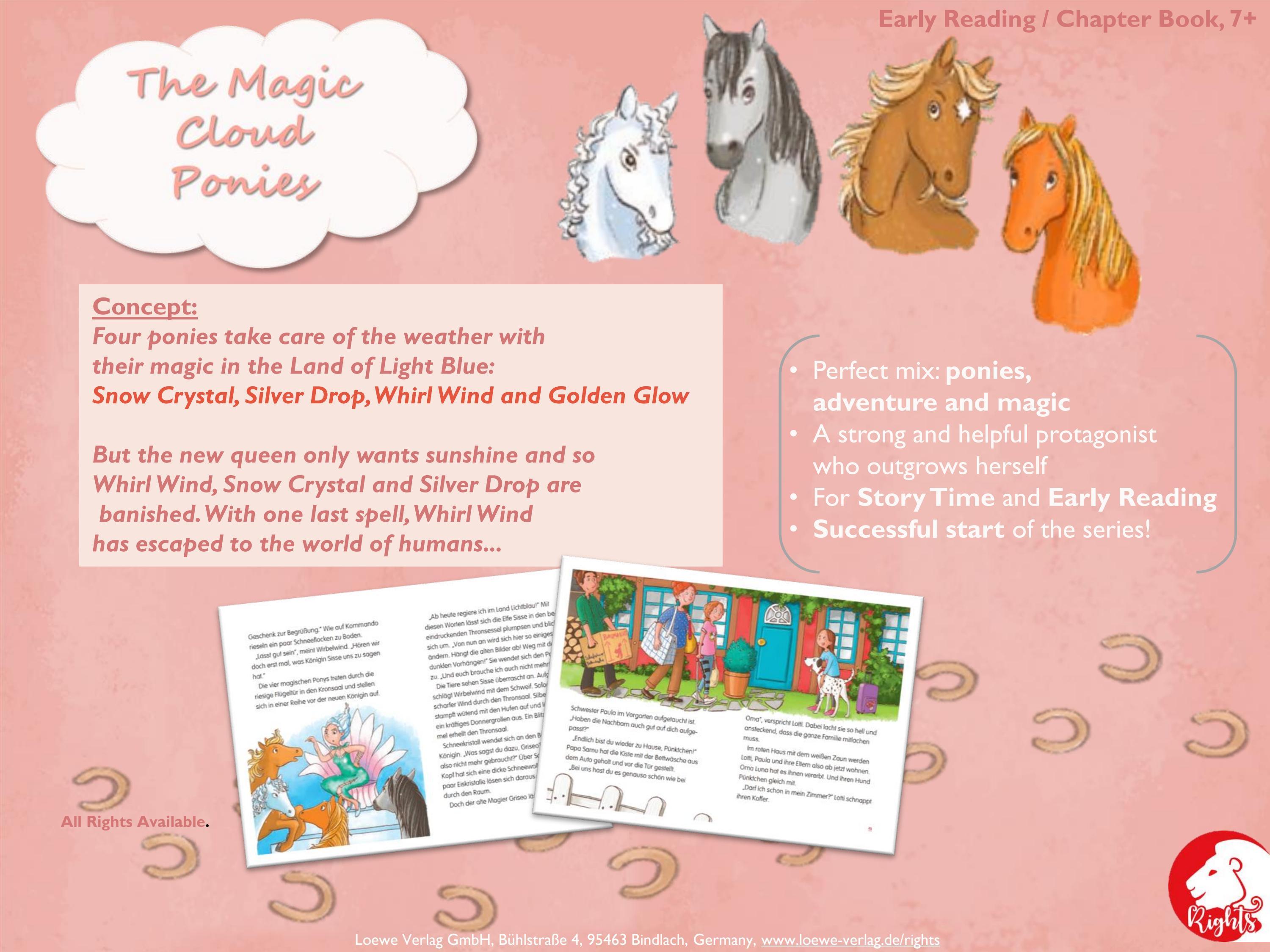 "Magic Cloud Ponies": Atmospherically illustrated Chapter book series ...