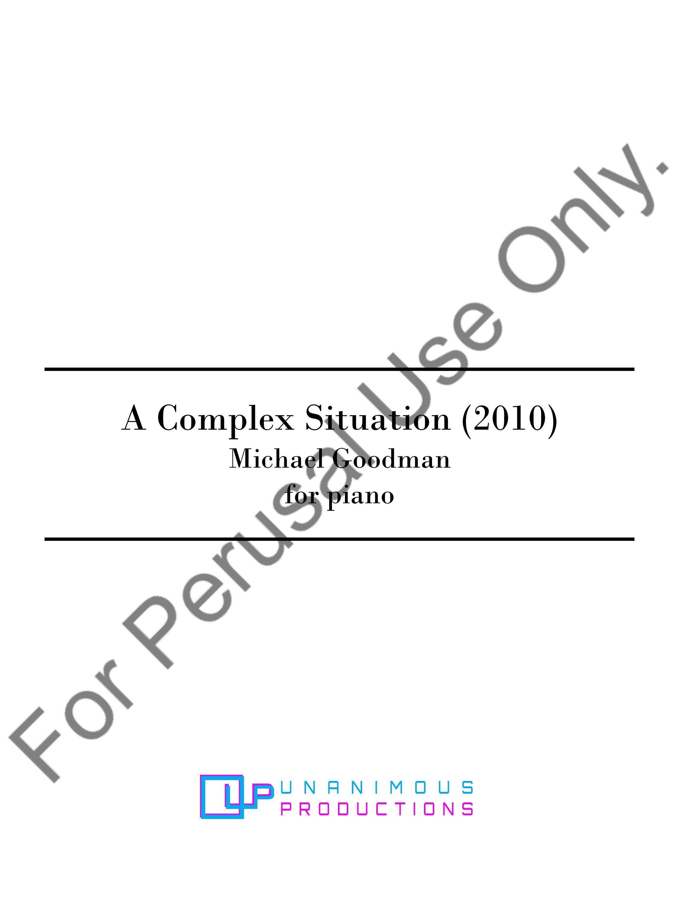 A Complex Situation by Michael Goodman - Issuu
