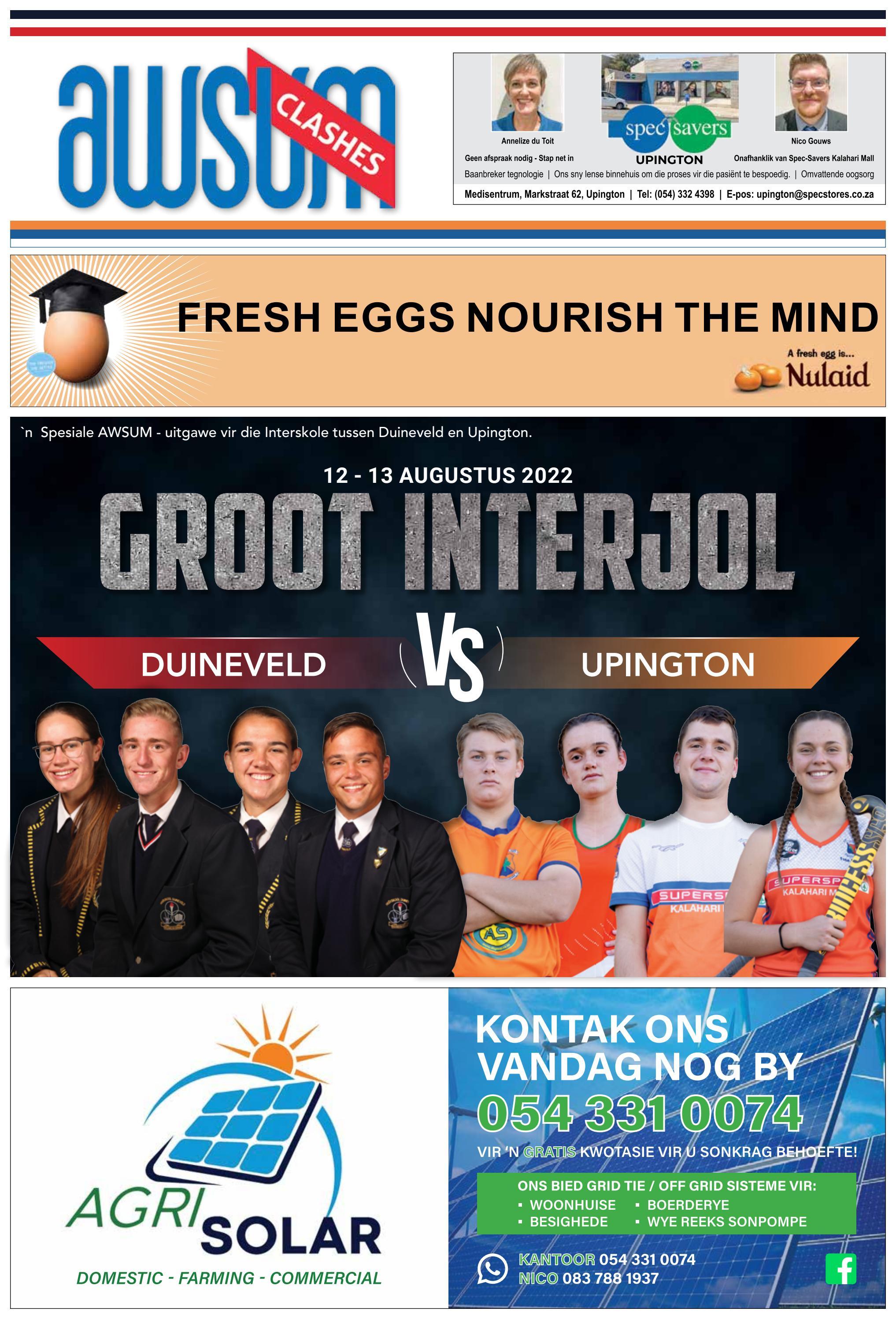 AWSUM Duineveld VS Upington - Groot Interjol 2022 by AWSUM News - Issuu
