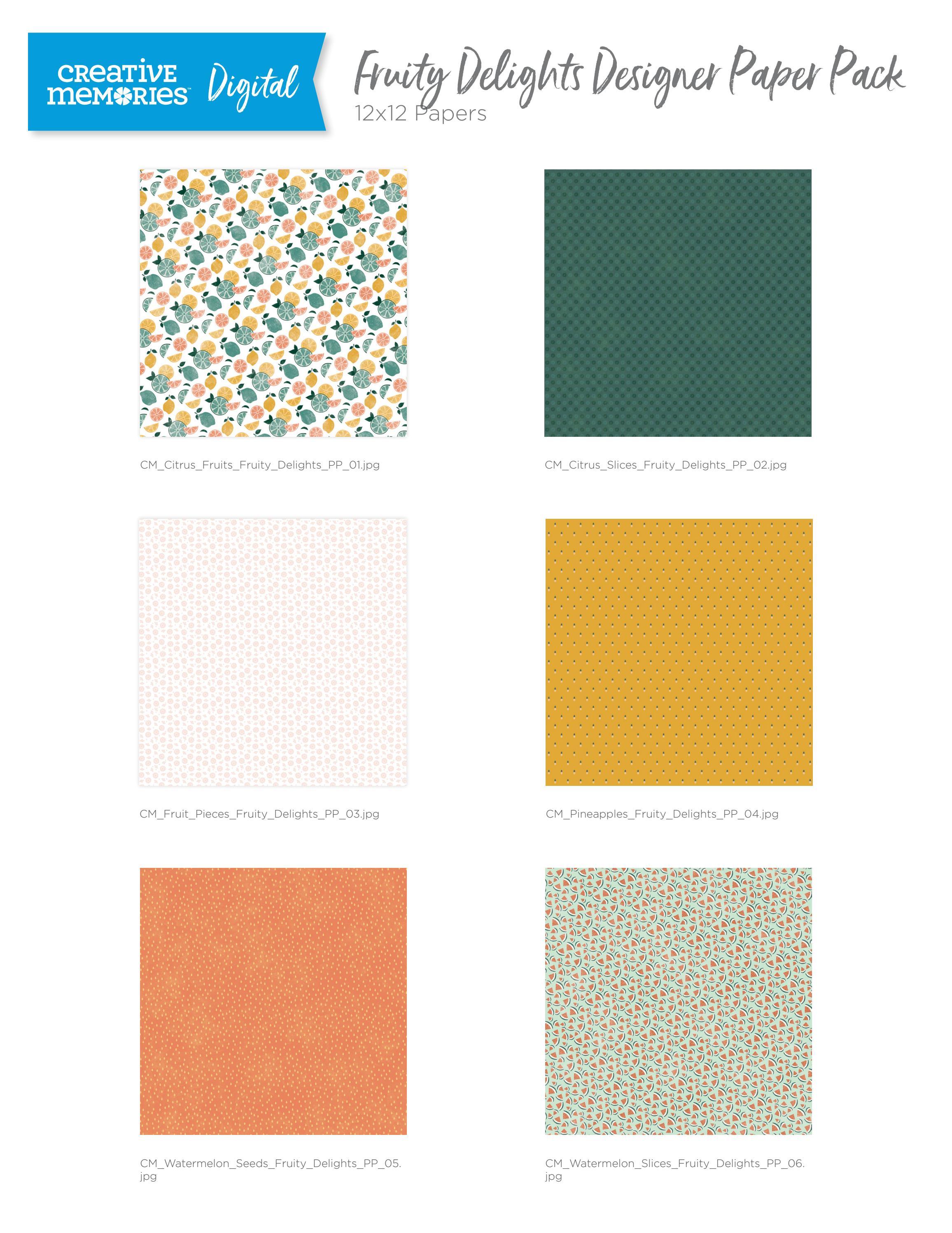 Fruity Delights Digital Artwork Kit Preview by Creative Memories - Issuu