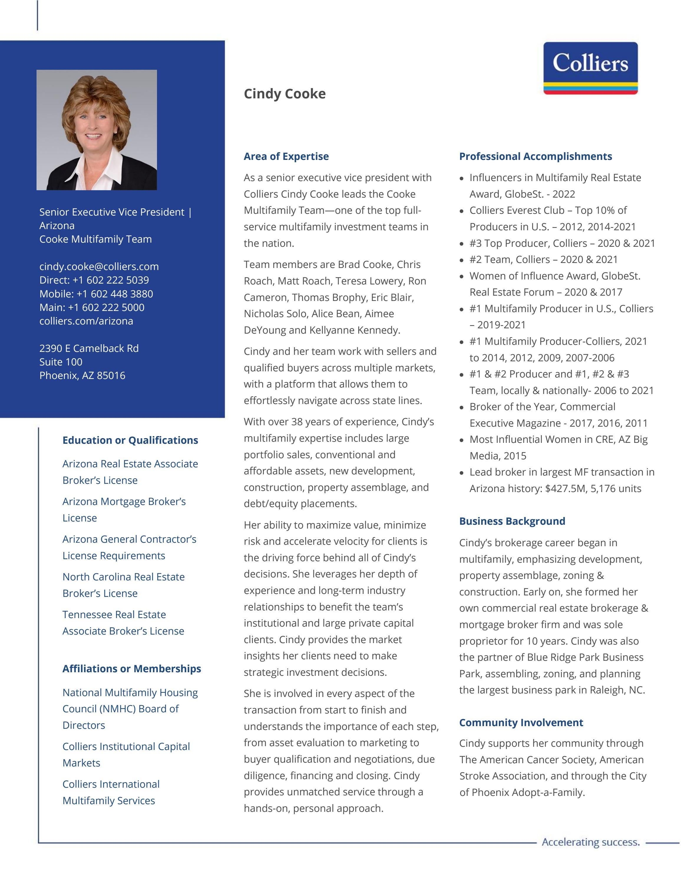 Cindy Cooke by Colliers CookeTeam - Issuu