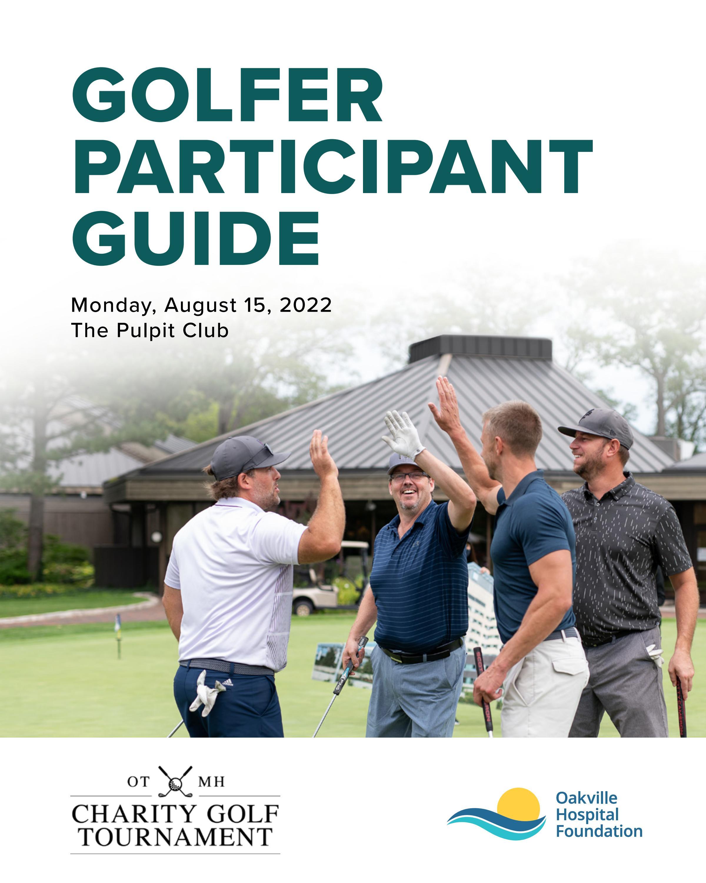 2022 Golfer Participant Guide: OTMH Charity Golf Tournament by Oakville ...