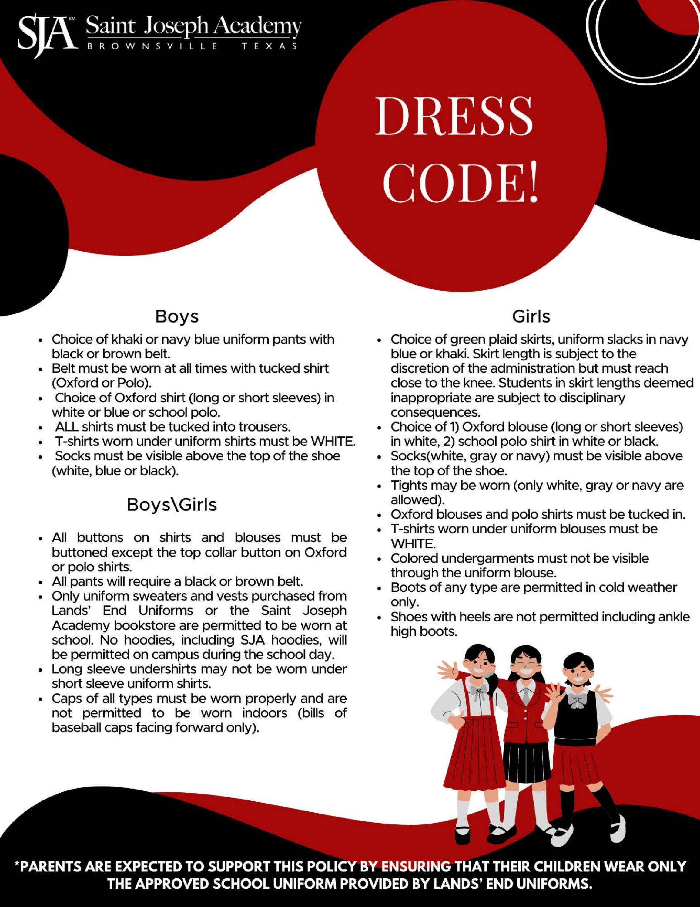 Dress Code by St. Joseph Academy - Issuu