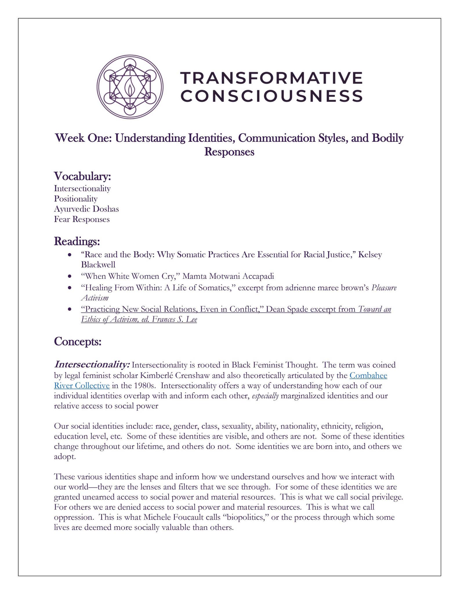 [RSCJW] Week 1 Self Study by transformativeconsciousness - Issuu