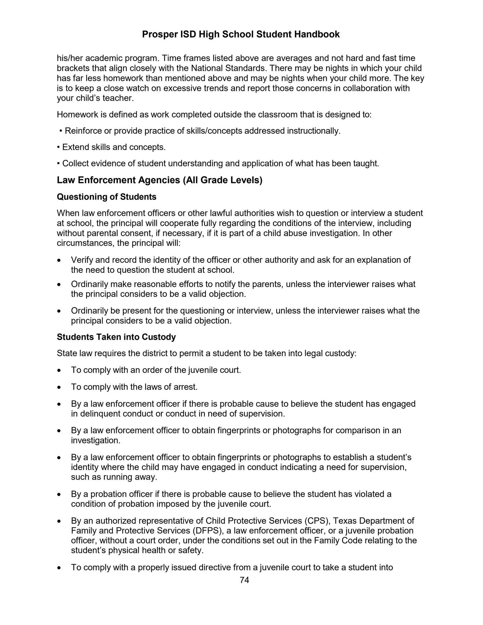 2022-2023 Prosper ISD High School Student Handbook by Prosper Independent School District - Issuu