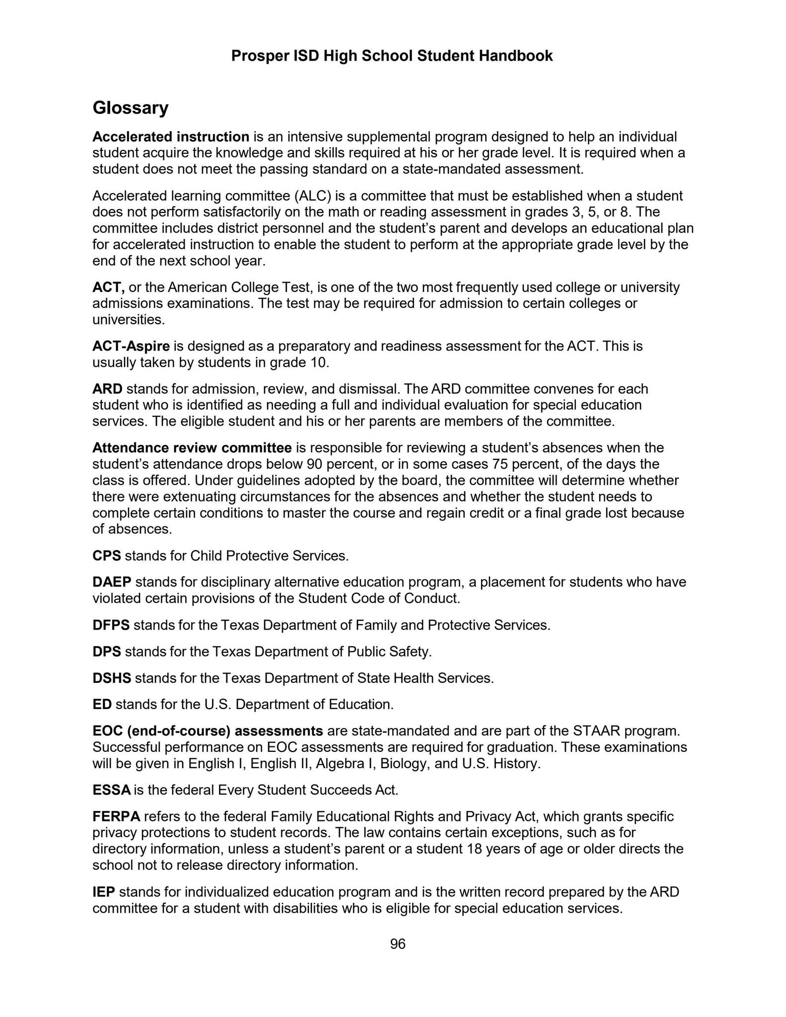 2022-2023 Prosper ISD High School Student Handbook by Prosper Independent School District - Issuu