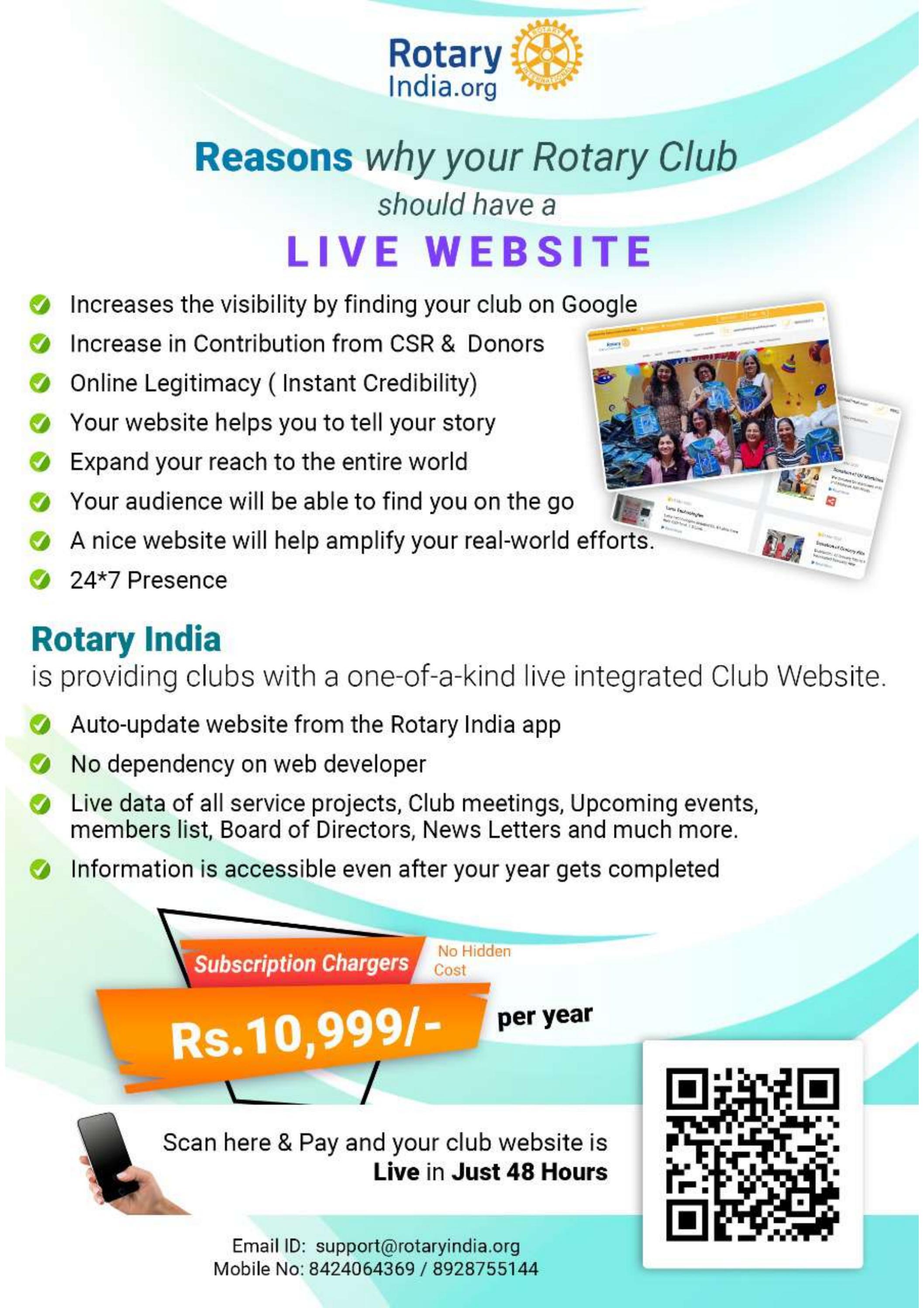Reasons why your Rotary Club should have a Live Website. by Rotary ...