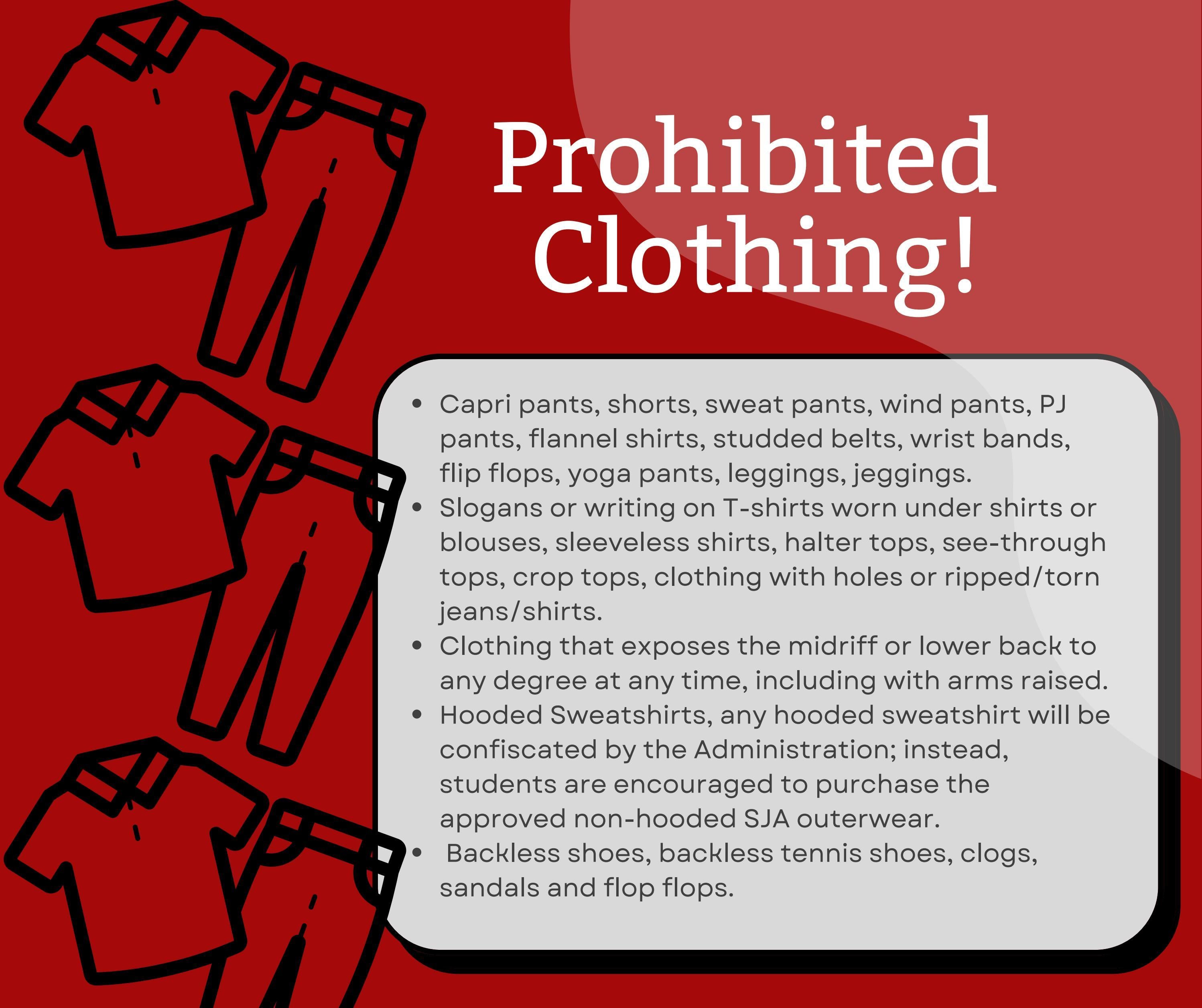 Prohibited Clothing by St. Joseph Academy - Issuu