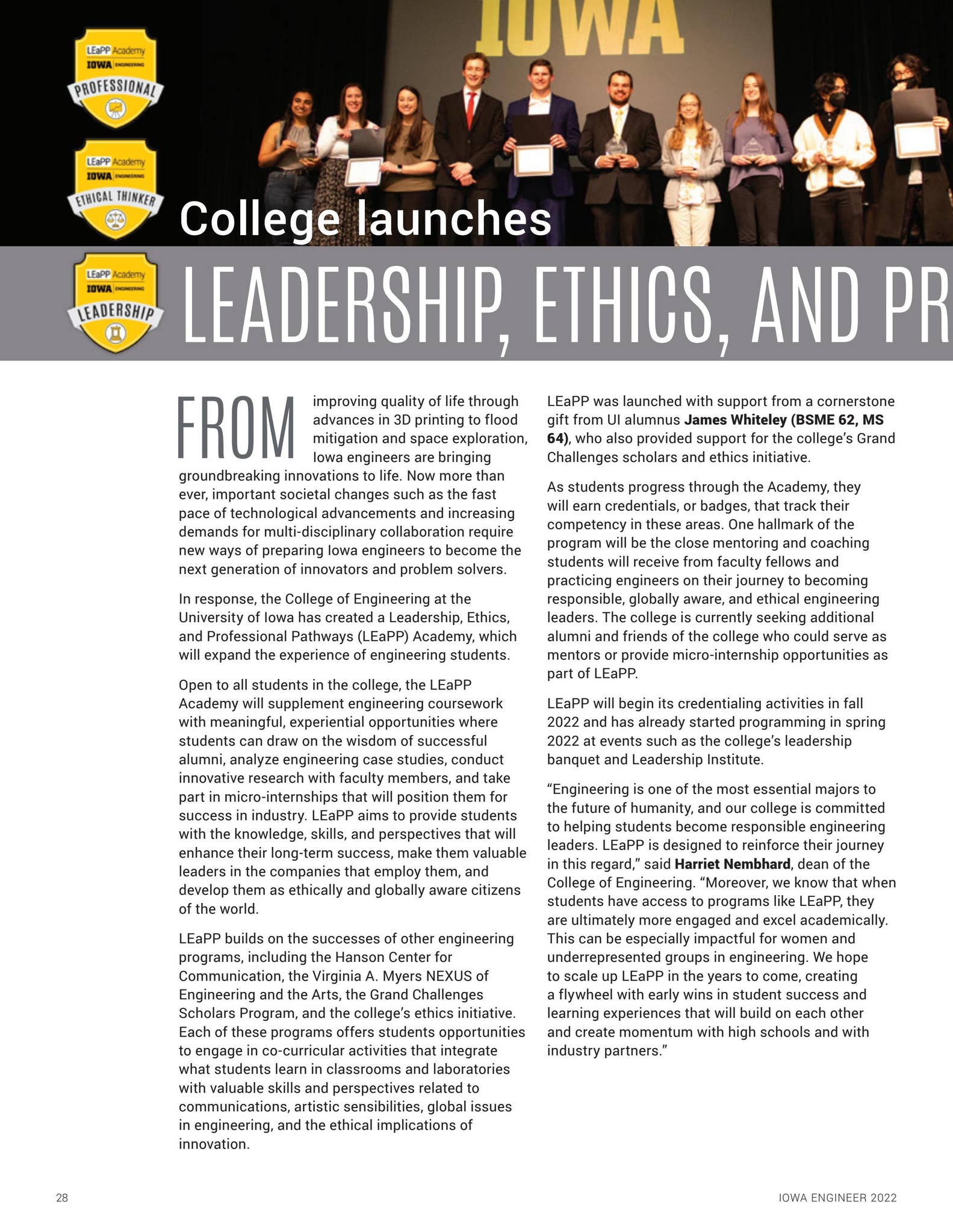 Iowa Engineer 2022 by UIowa Engineering - Issuu
