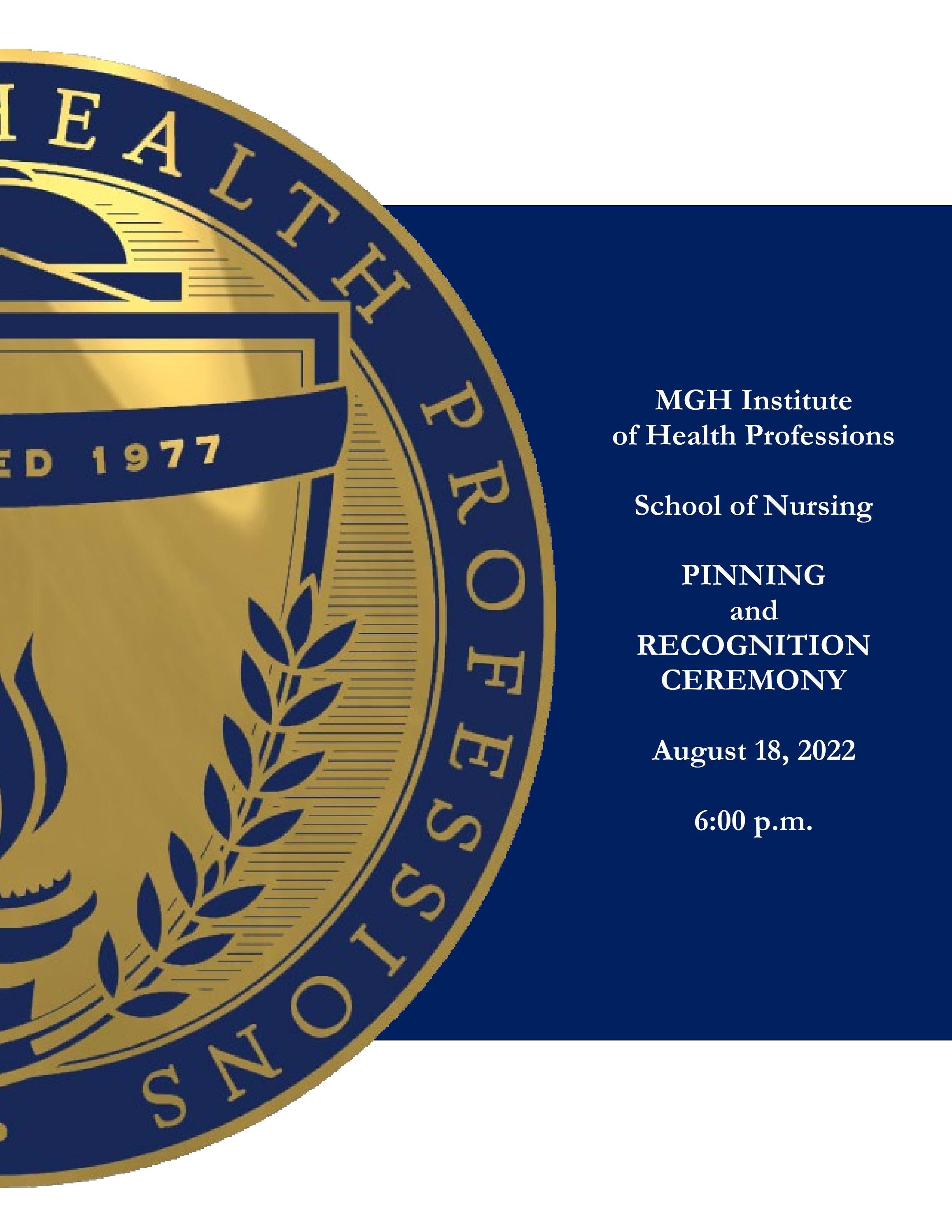 ABSN Pinning and Recognition Ceremony - August 18, 2022 by mghihp - Issuu