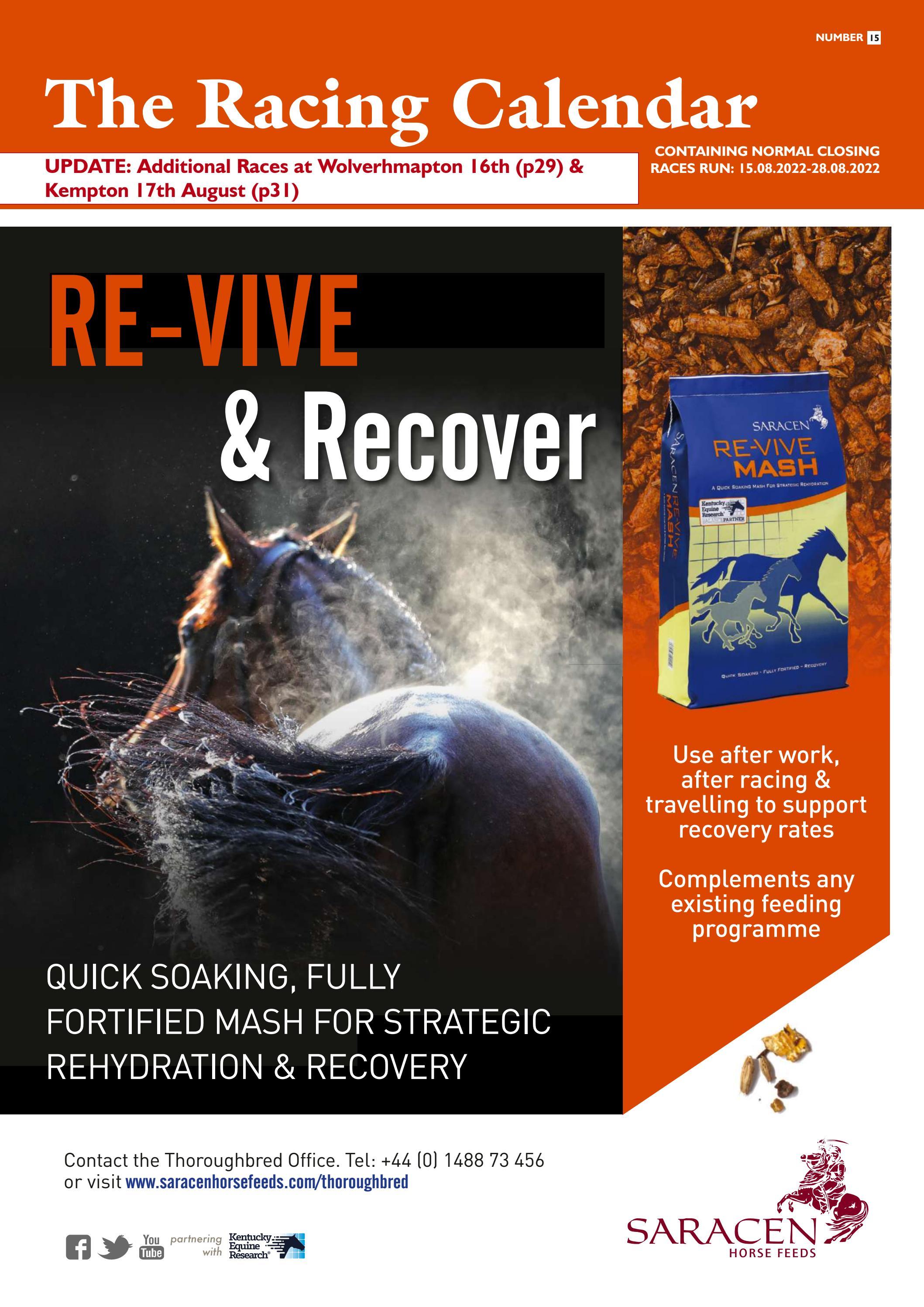 Racing Calendar - 15th-28th August - Number 15 by Weatherbys - Issuu