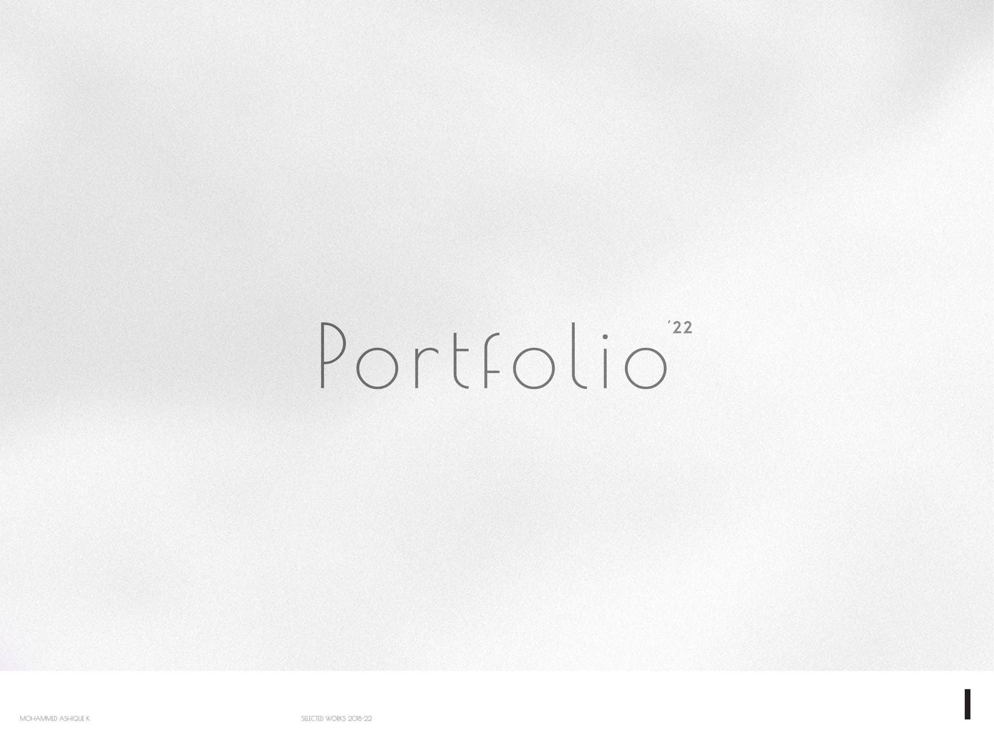 ARCHITECTURE PORTFOLIO by Ashique mohammed. - Issuu