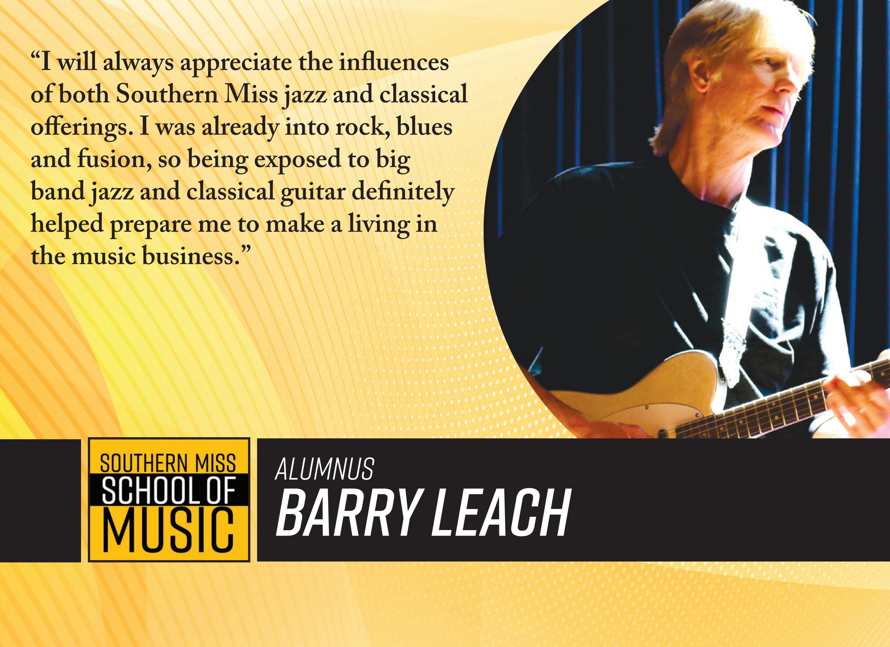 Alumnus Barry Leach by The University of Southern Mississippi School of ...