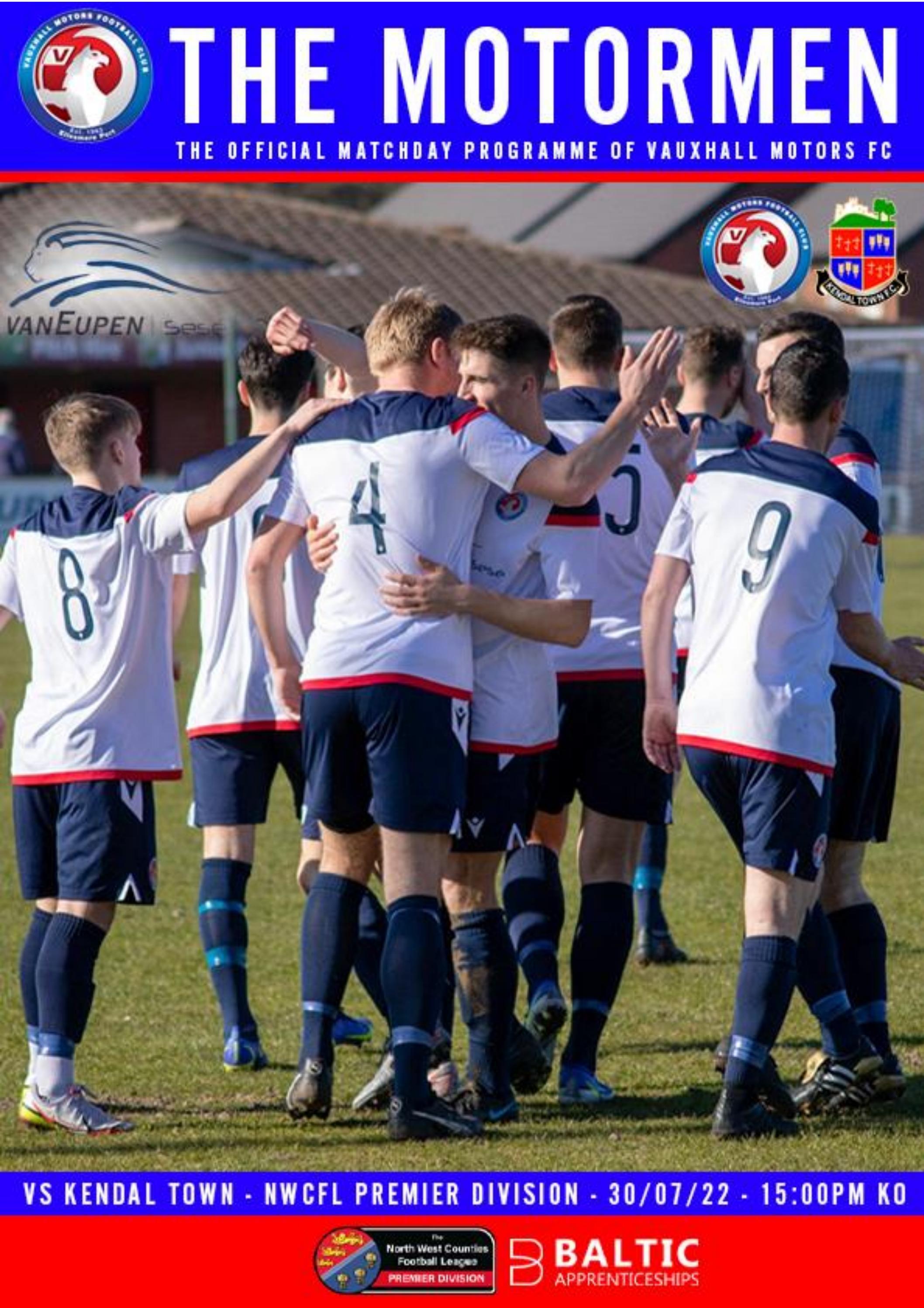 Match Programme - Vauxhall Motors v Kendal Town by Vauxhall Motors FC ...