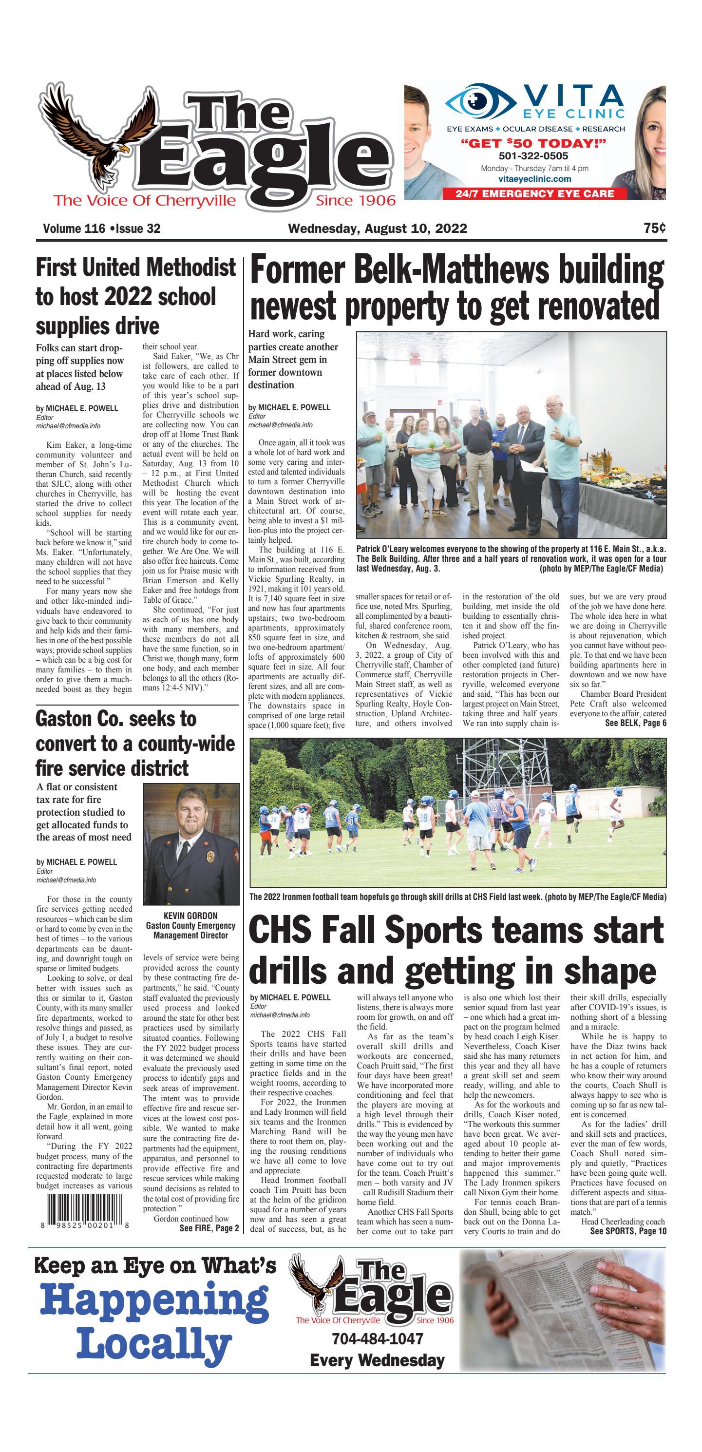 Cherryville Eagle 8-10-22 by Community First Media - Issuu