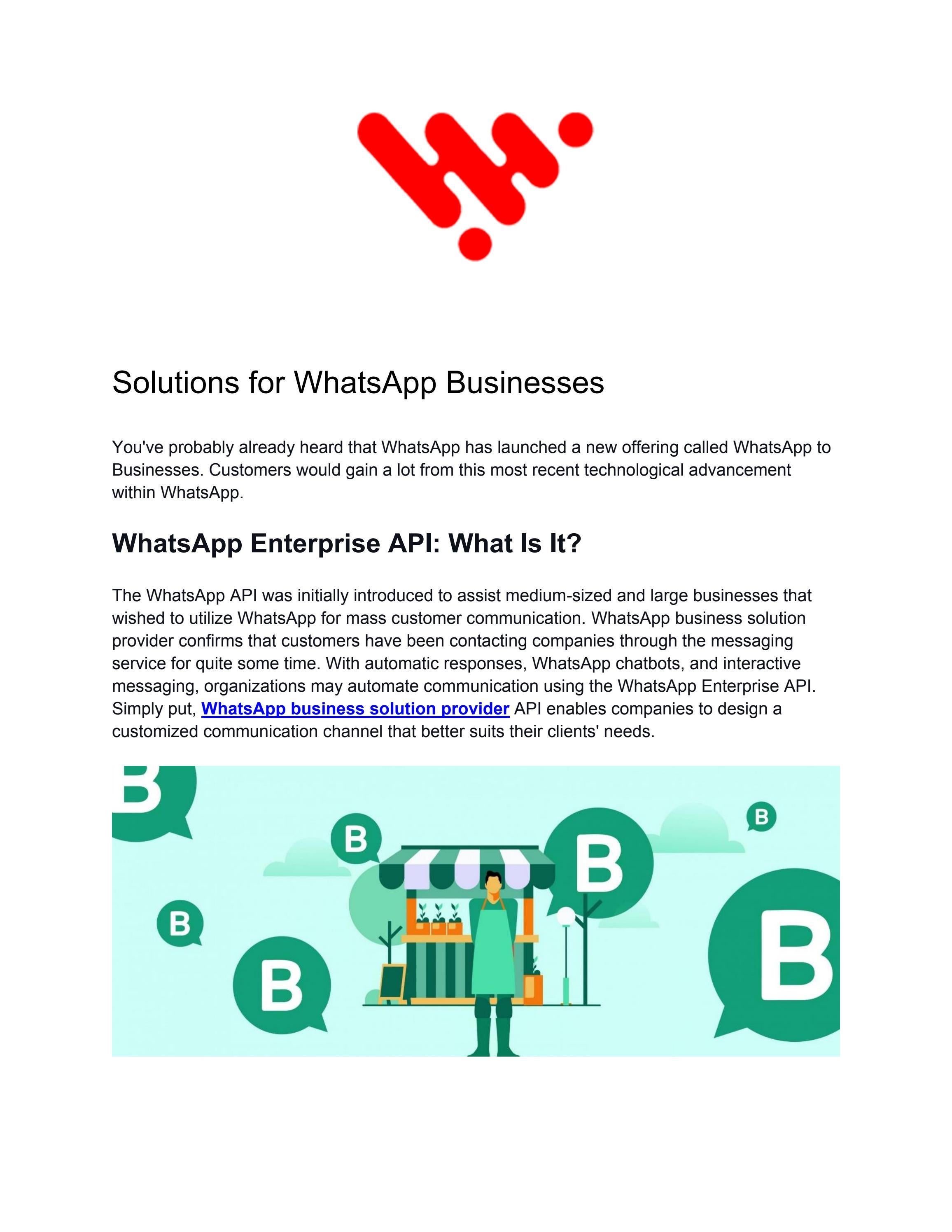 Solutions for WhatsApp Businesses by vesper telecom - Issuu