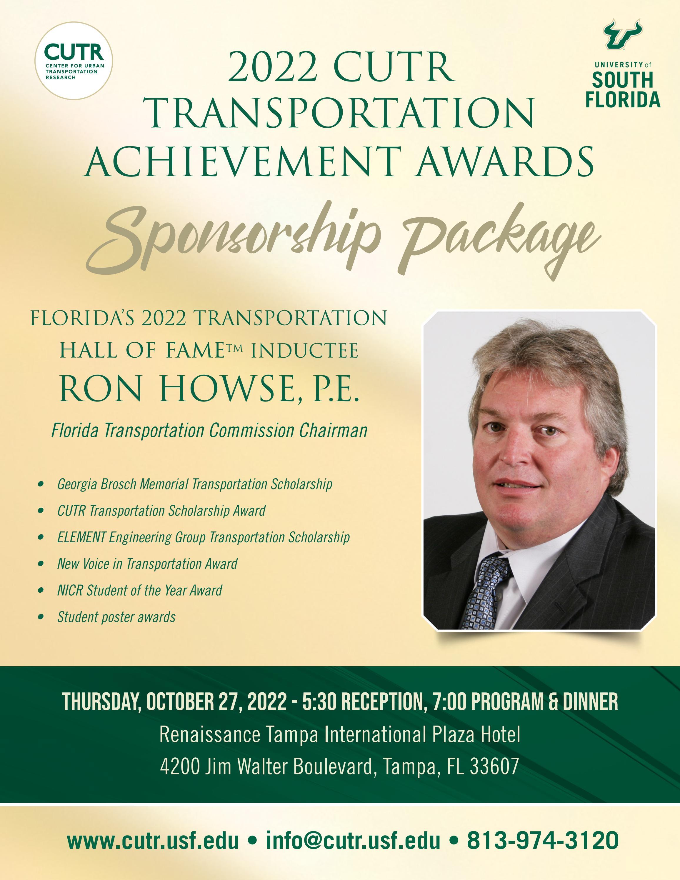 2022 CUTR Transportation Achievement Awards Sponsorship Package by USF ...
