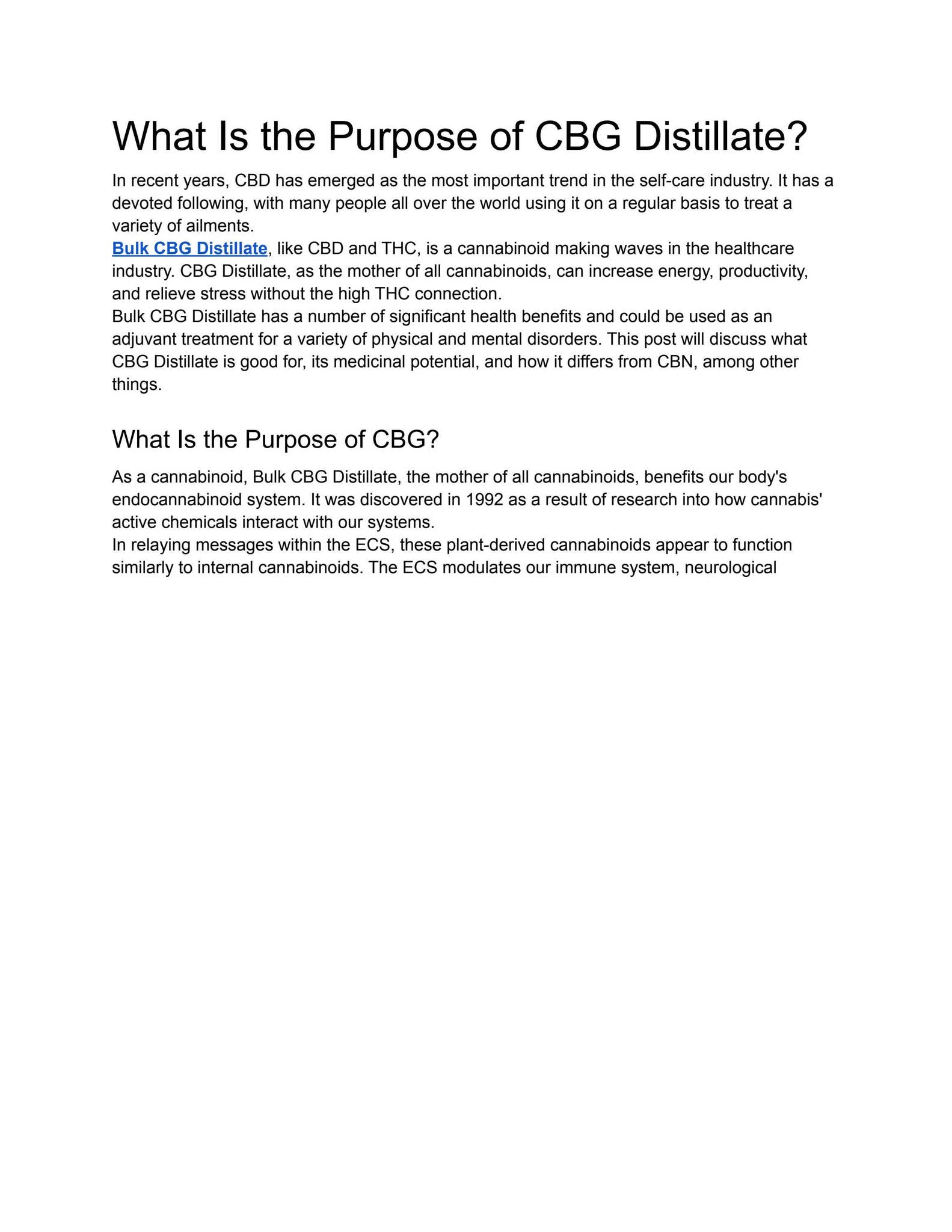 What Is the Purpose of CBG Distillate? by Tom Latham - Issuu