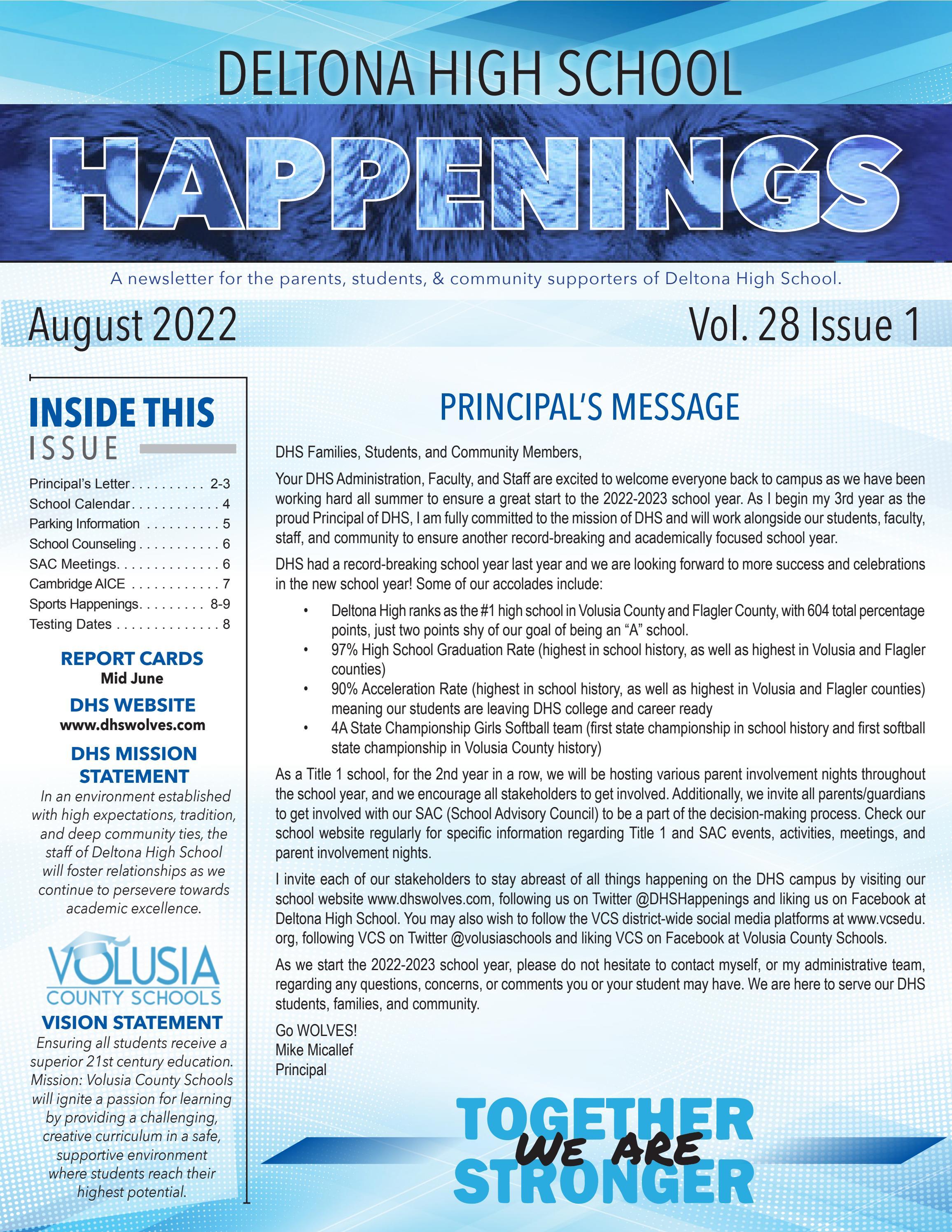 Deltona High School Newsletter by Academy Publishing, Inc. - Issuu