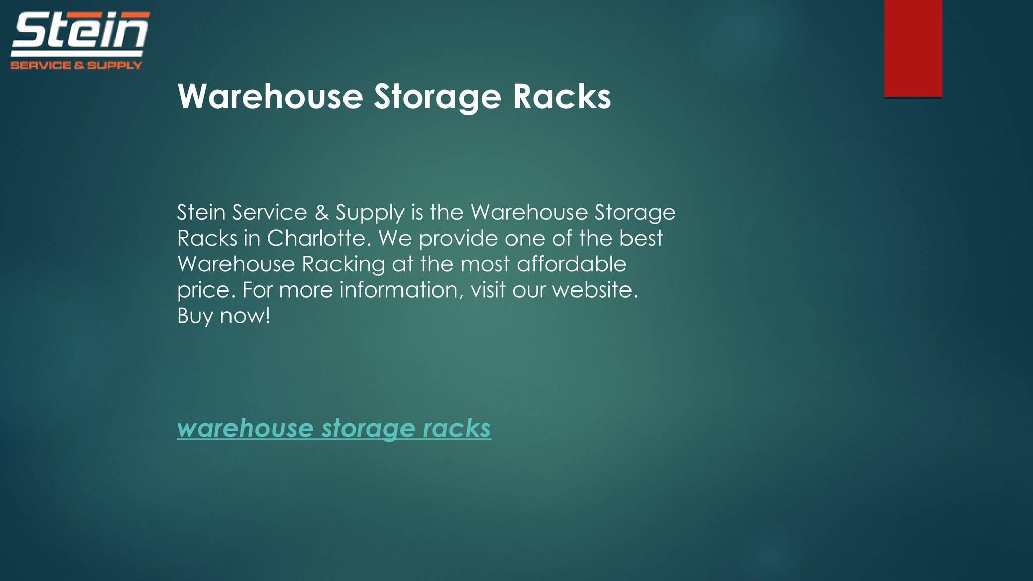 Warehouse Storage Racks | Stein Service & Supply by ...