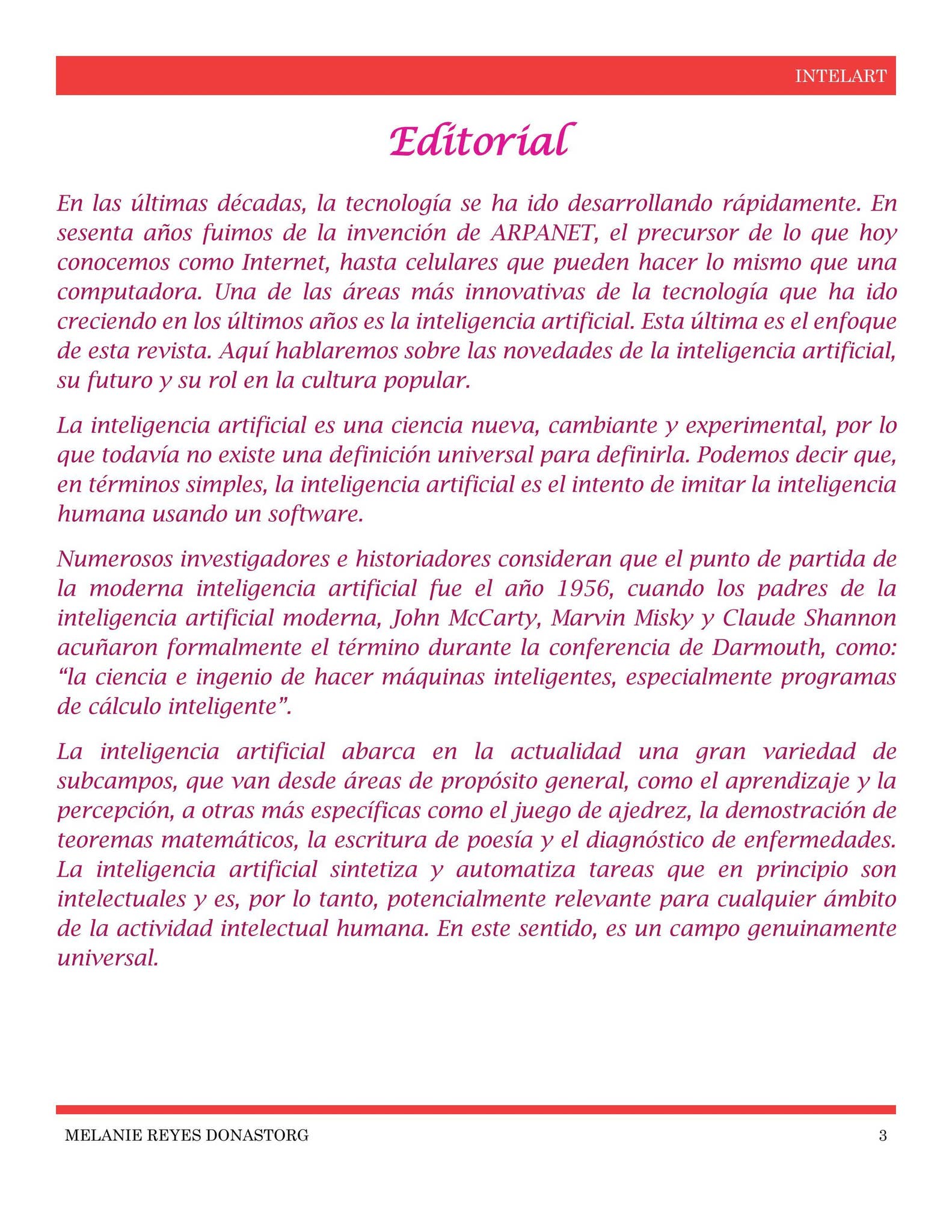 IntelArt by Melanie Reyes - Issuu