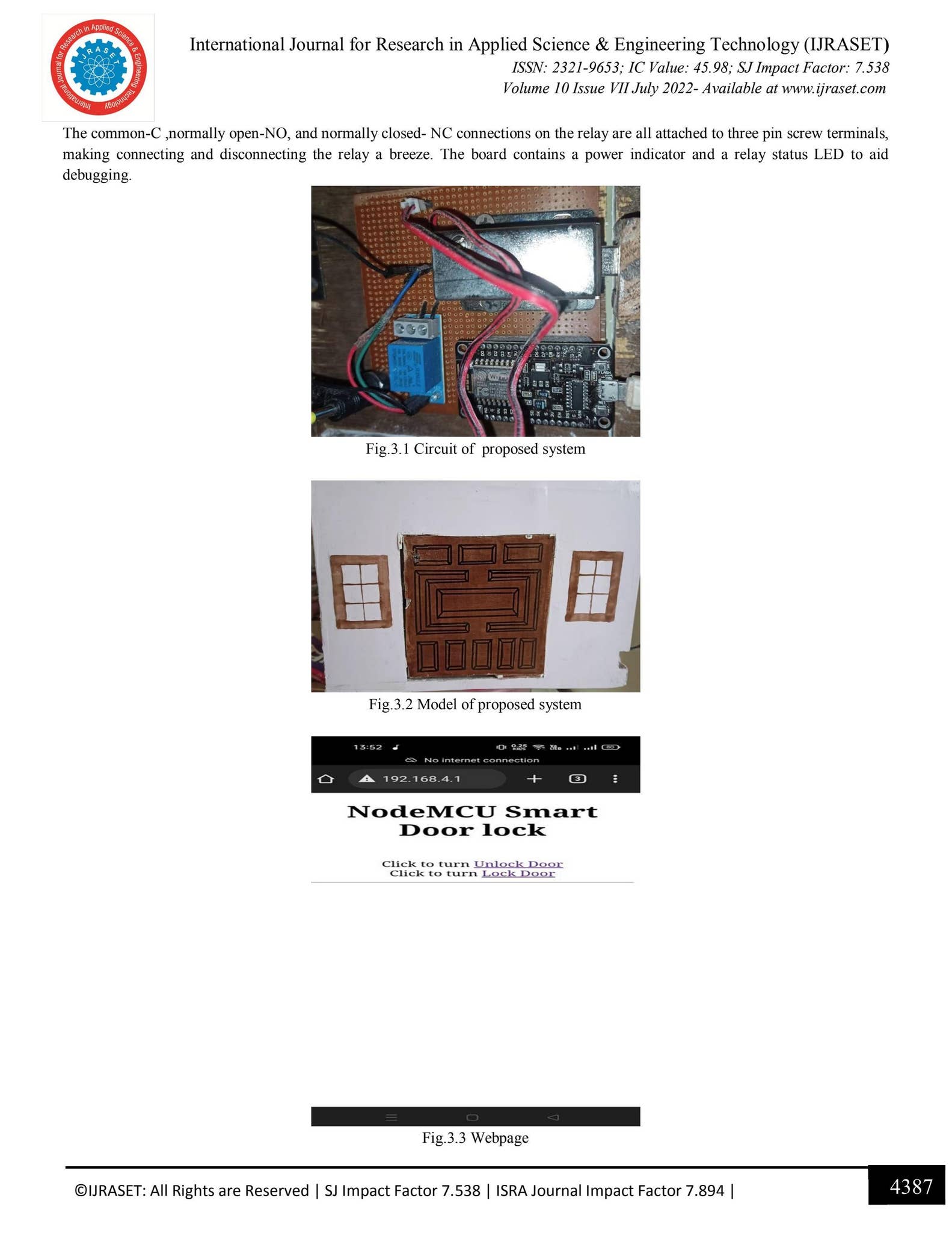 IOT Based Smart Door Locked System Using Node MCU by IJRASET - Issuu