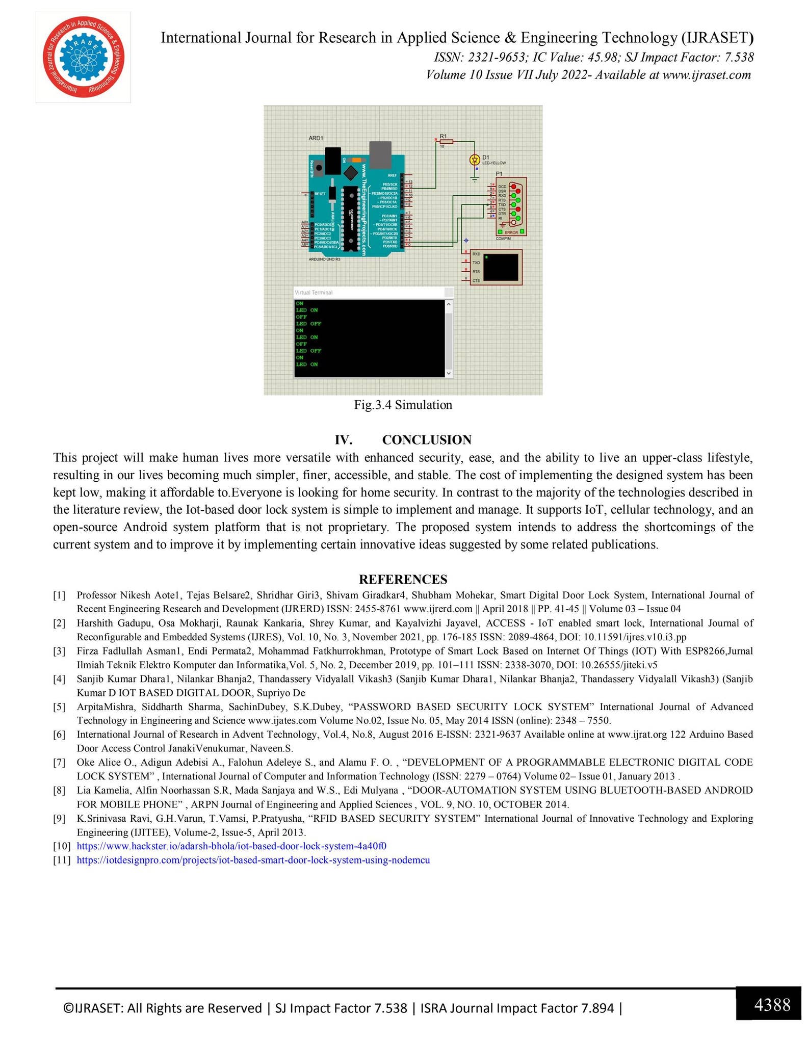 IOT Based Smart Door Locked System Using Node MCU by IJRASET - Issuu