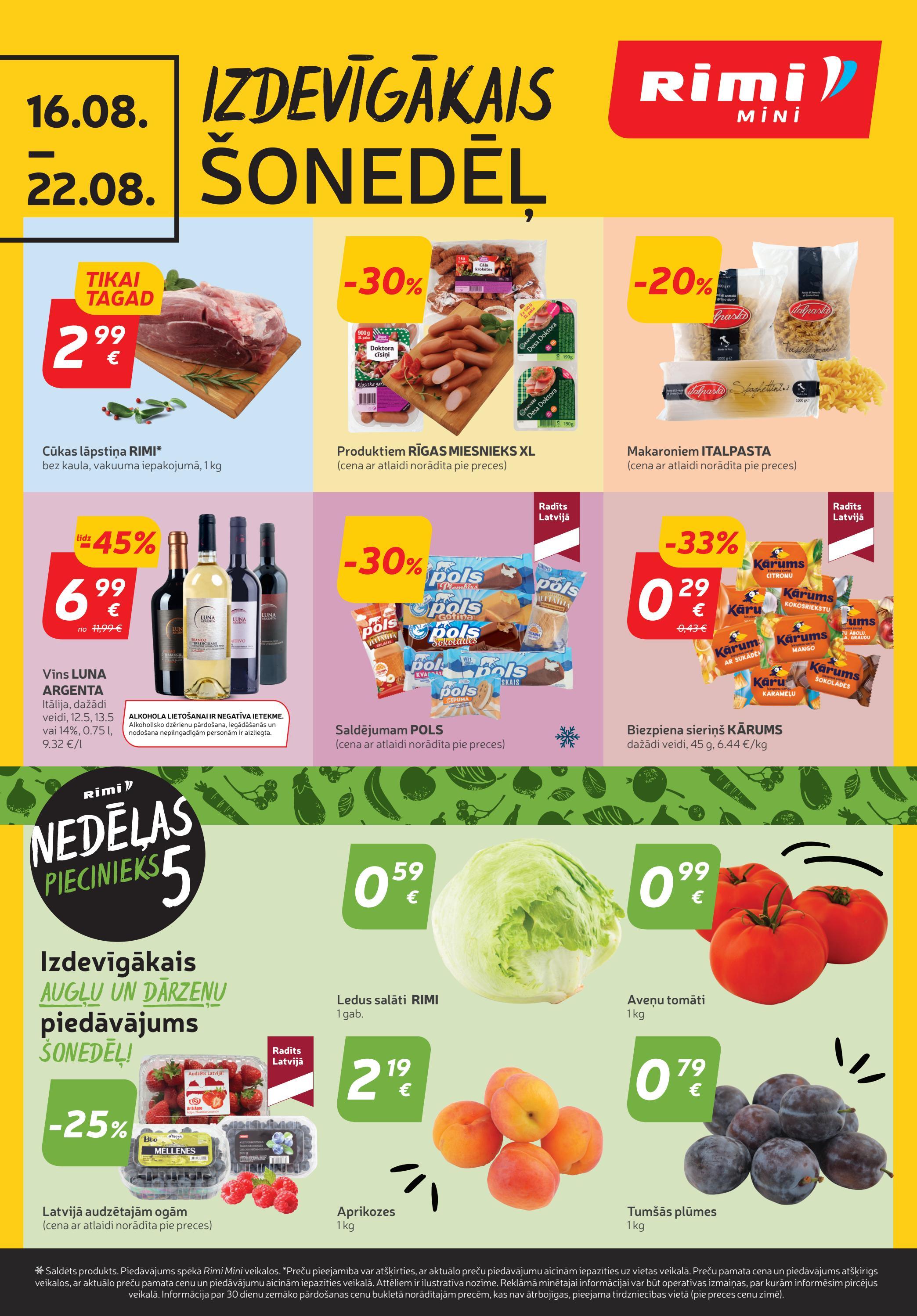 Rimi Mini akciju buklets 16.08.-22.08.2022. by Rimi - Issuu
