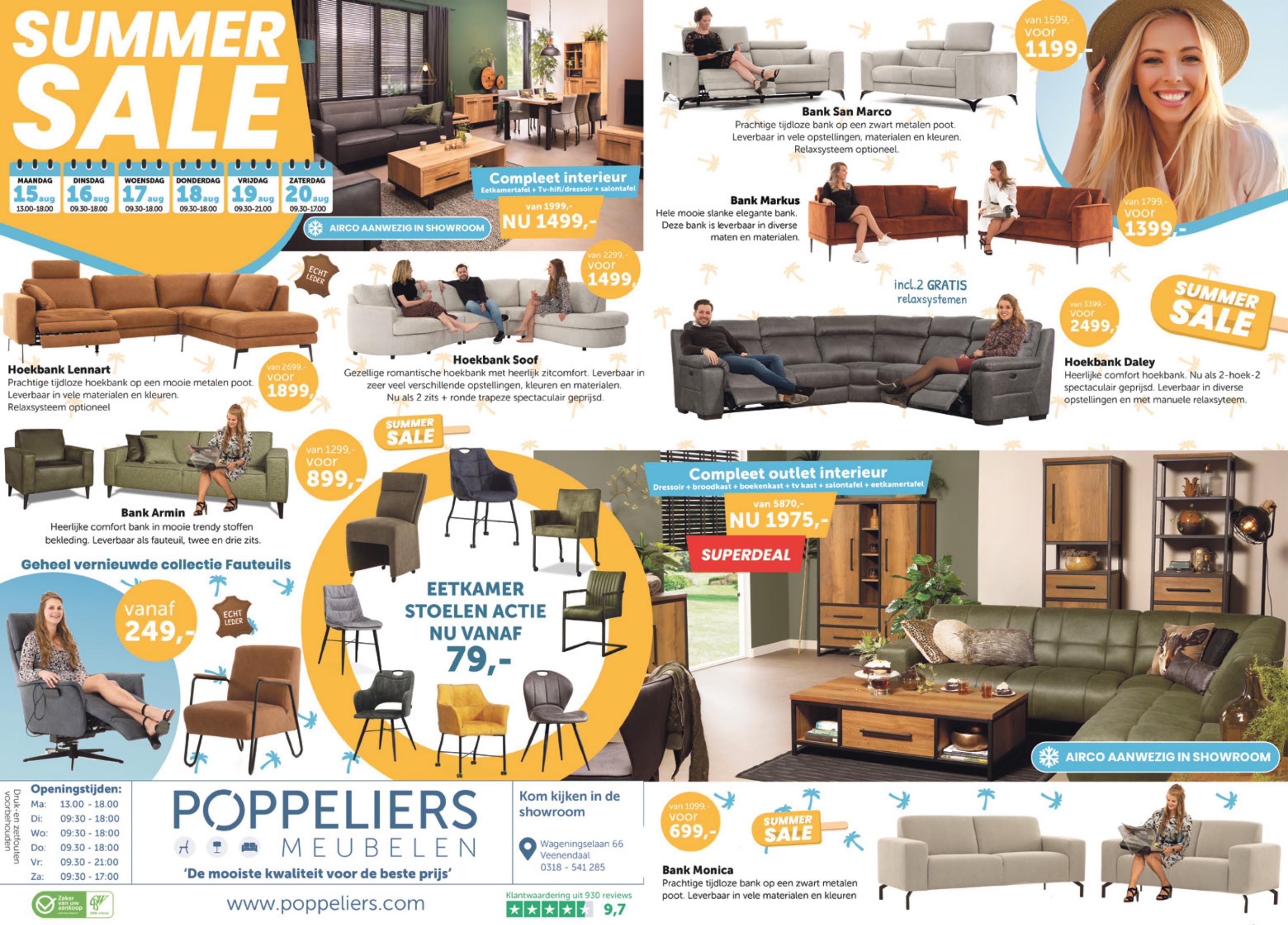 Folder of advertentie Poppeliers Meubelen week 33 by Media Solutions B ...
