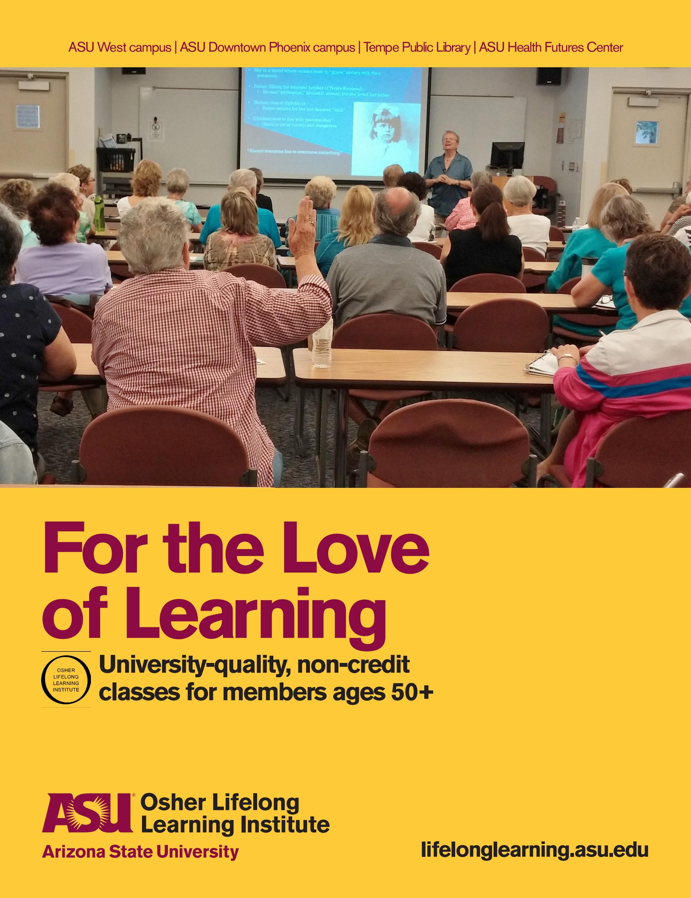 Fall Schedule - August 15 Update by OLLI at ASU - Issuu