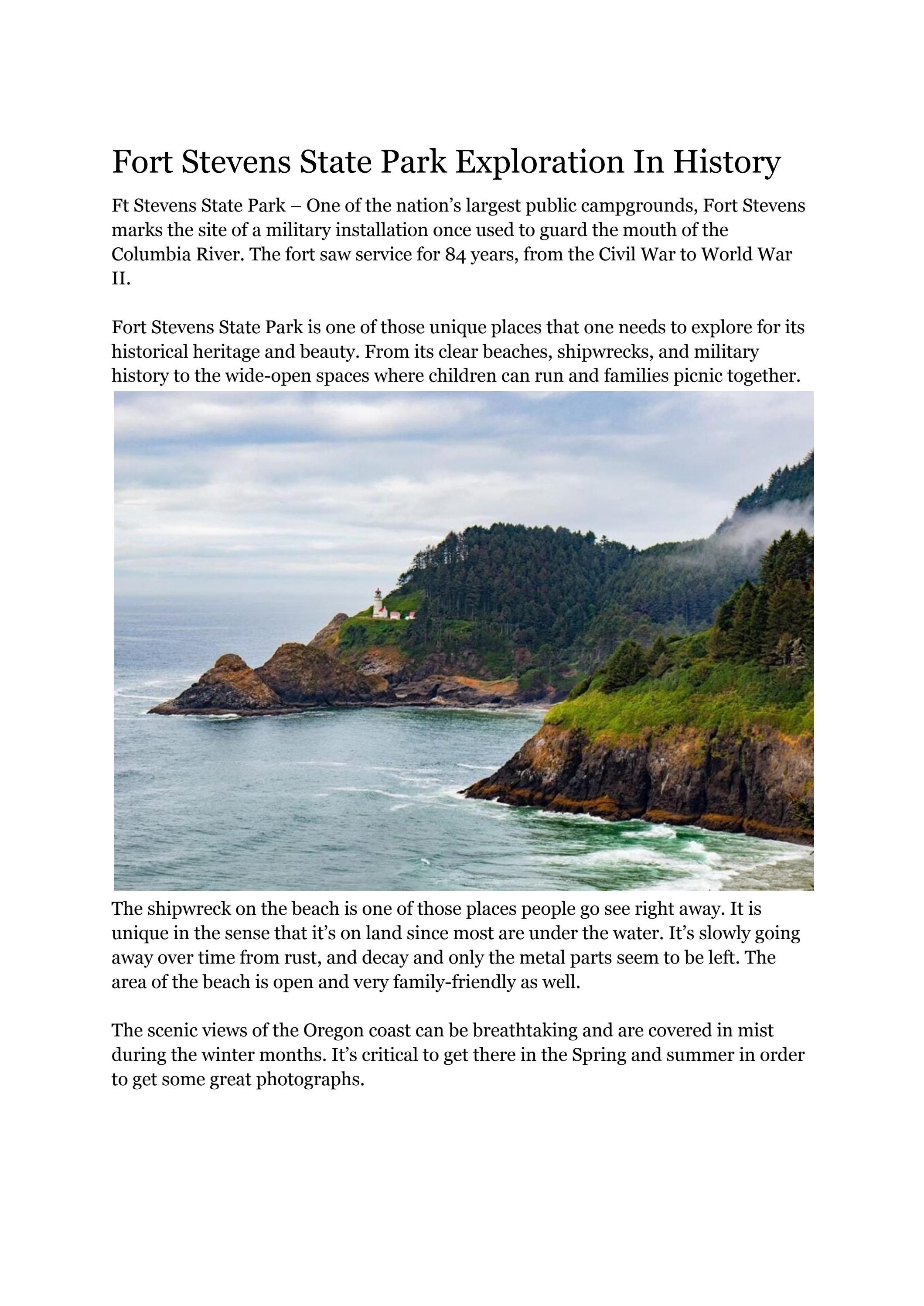 Fort Stevens State Park Exploration In History - EXPLORETRAVELR by John ...