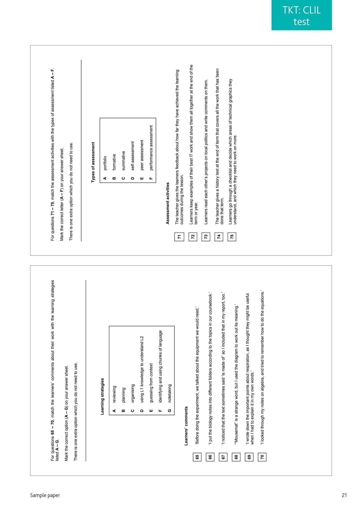TKT: Content and Language Integrated Learning (CLIL) - Handbook for ...