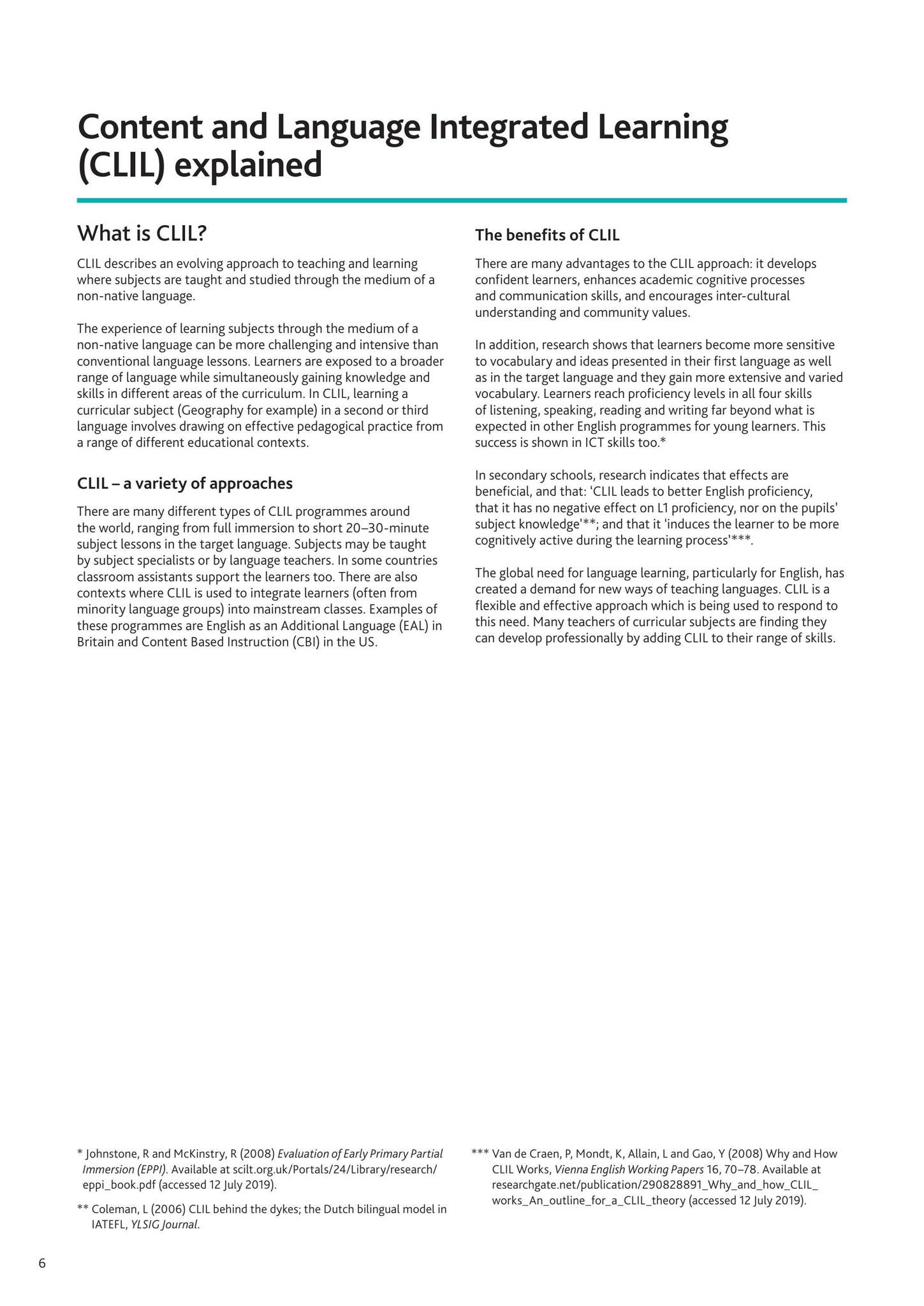 TKT: Content and Language Integrated Learning (CLIL) - Handbook for ...