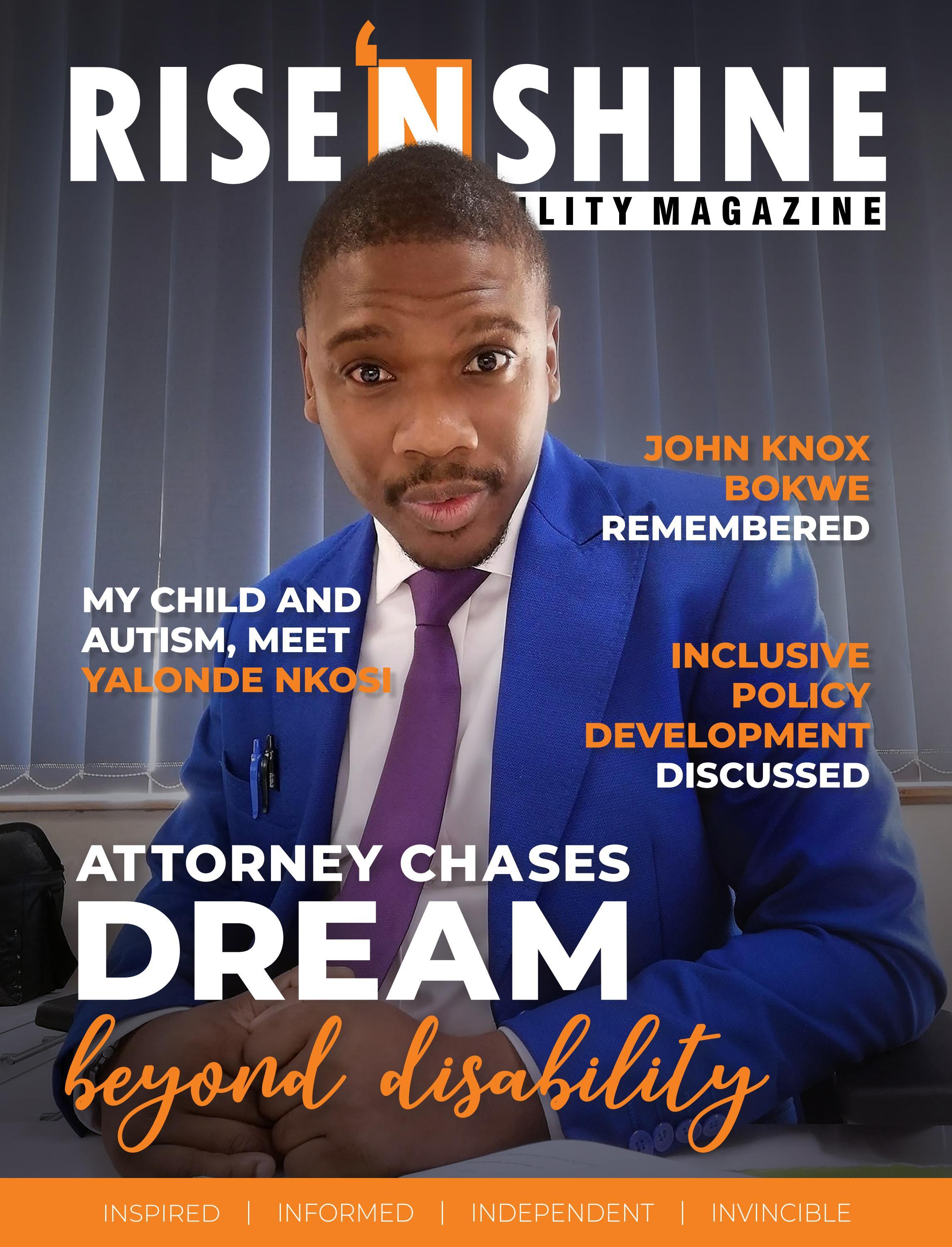 Rise 'n Shine Disability Magazine Issue 22 by Papasha Media - Issuu