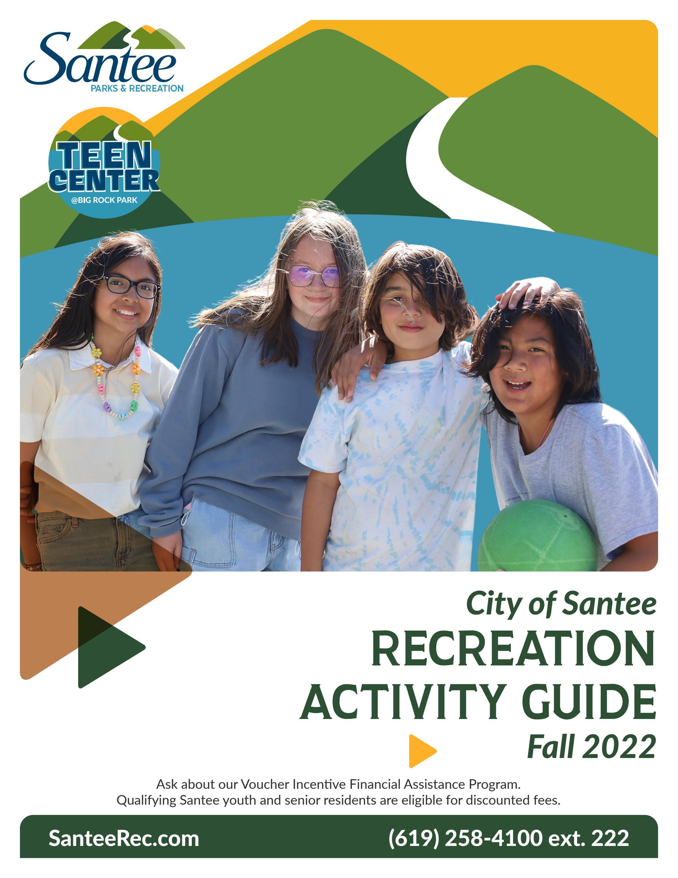 Fall 2022 Santee Recreation Activity Guide by City of Santee Recreation ...