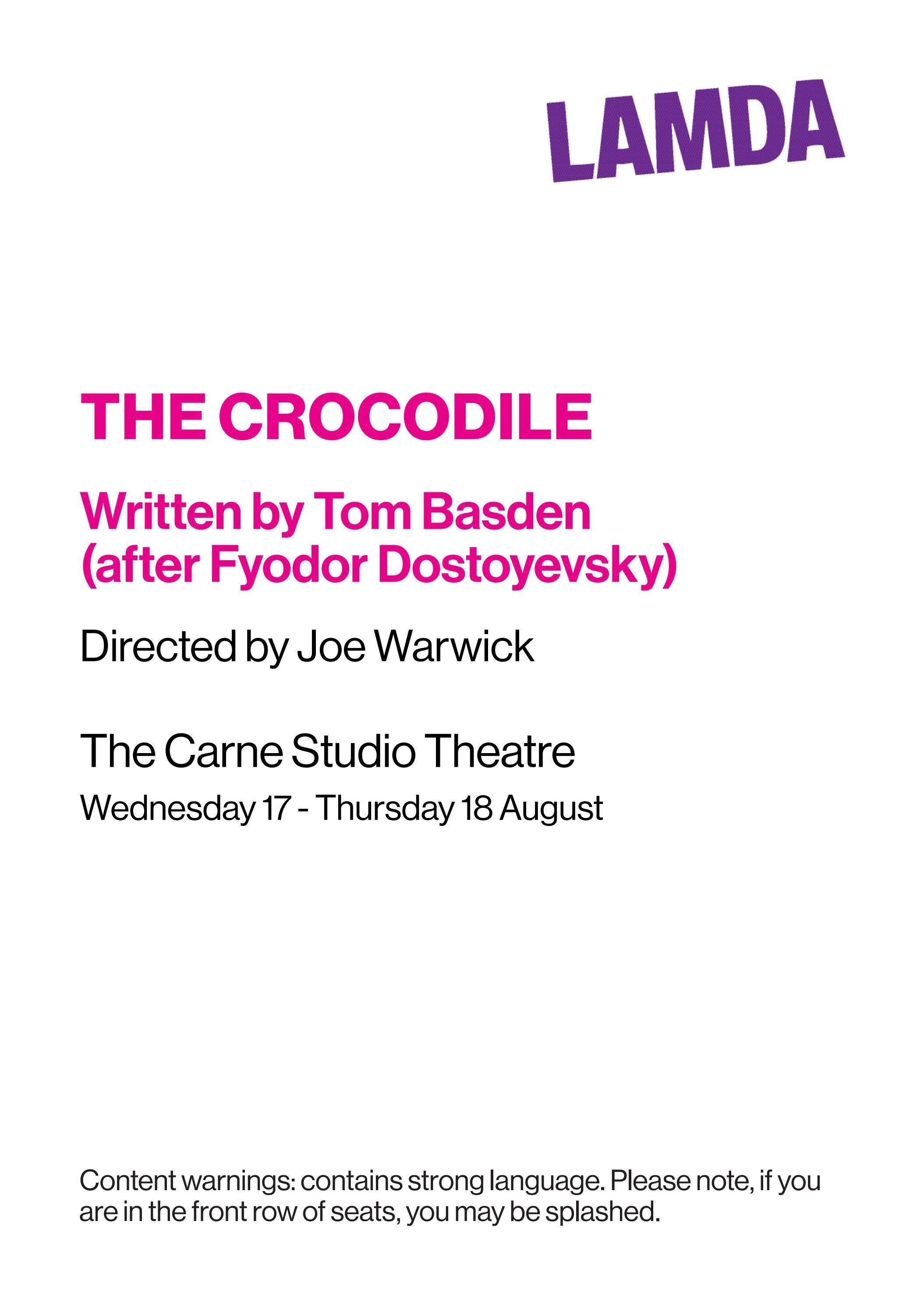The Crocodile cast sheet by LAMDA - Issuu