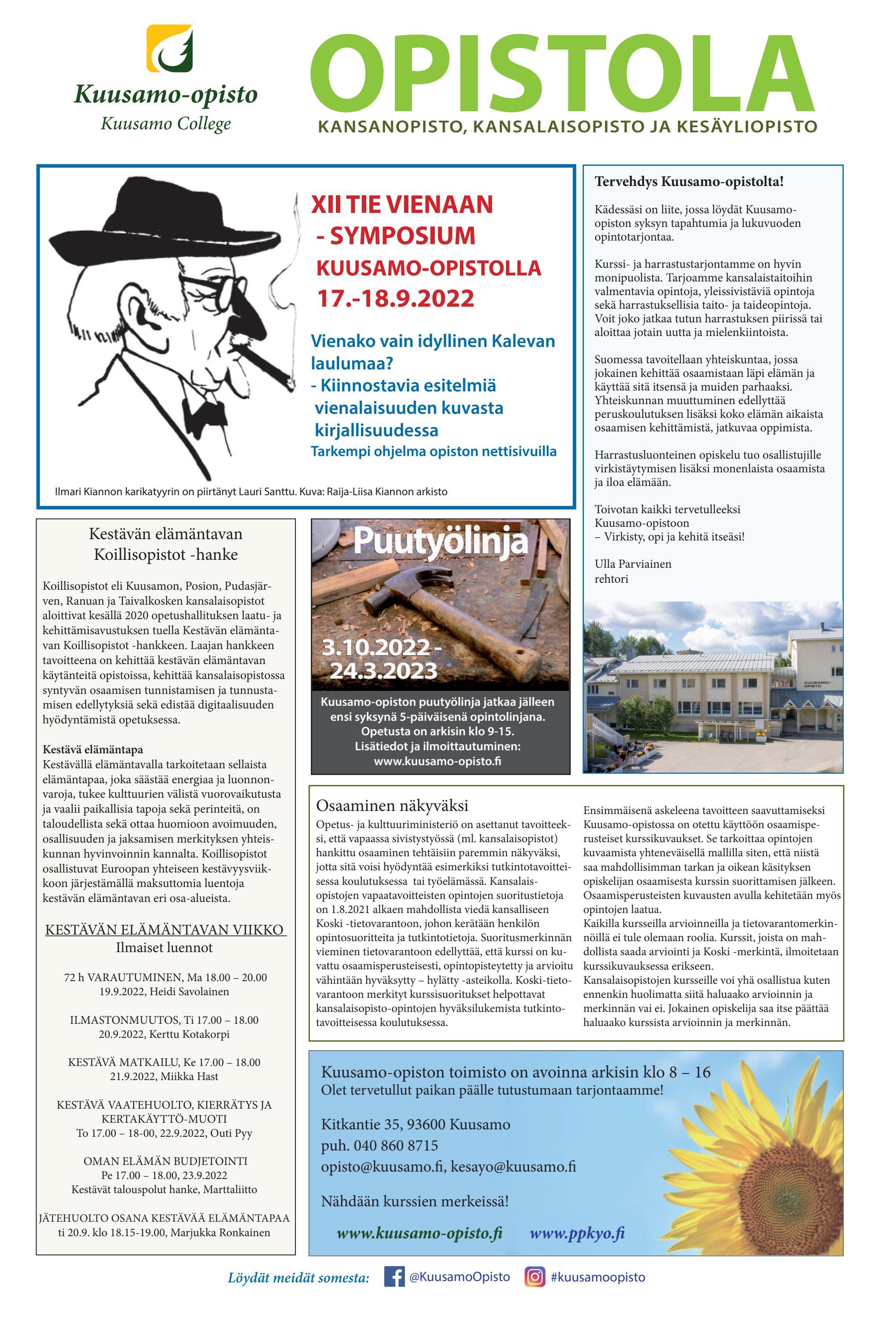 Opistola 24082022 by Kaleva Oy - Issuu