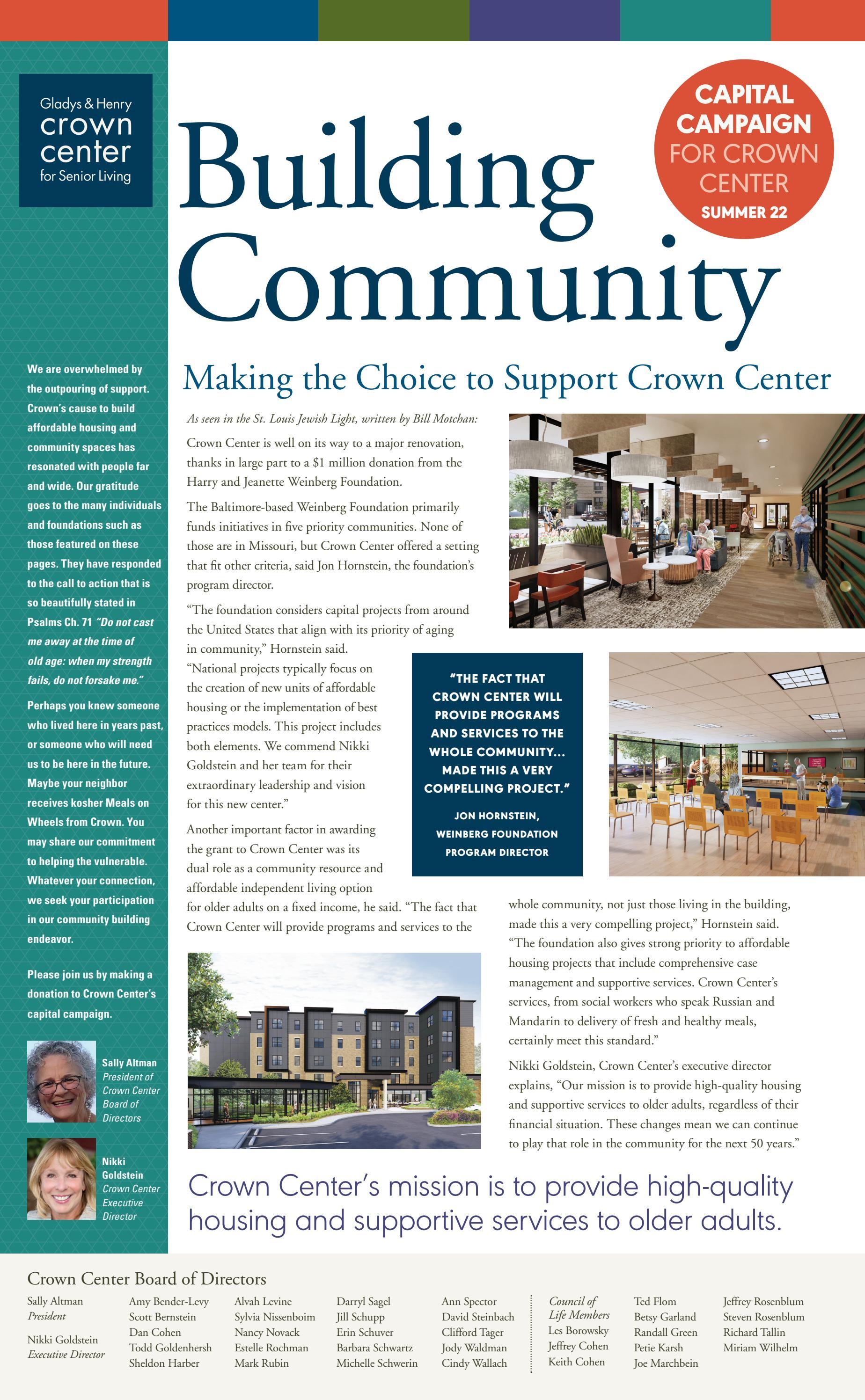 Building Community Newsletter - Summer 2022 by crowncenterstl - Issuu
