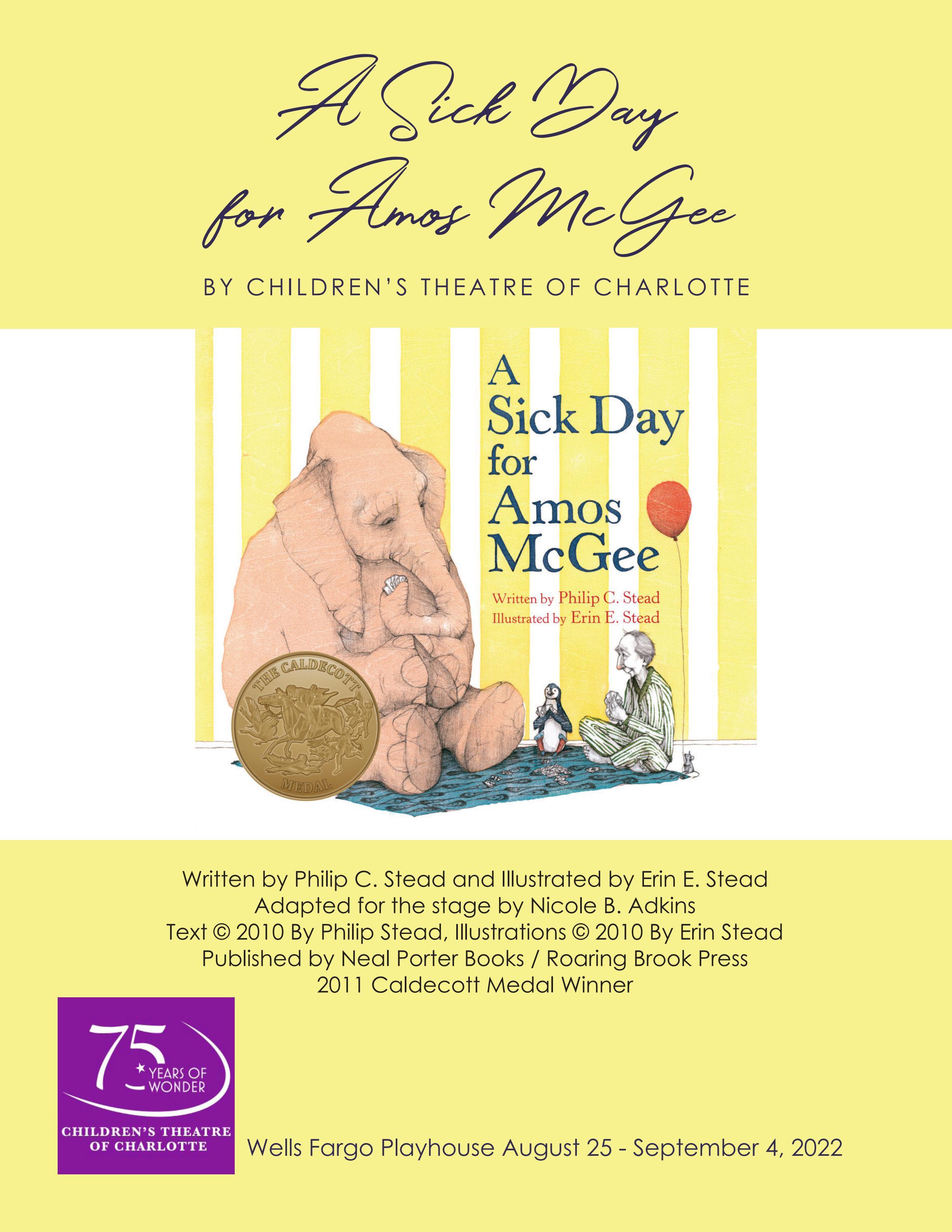 2022-23 season A Sick Day for Amos McGee by childrenstheatre - Issuu