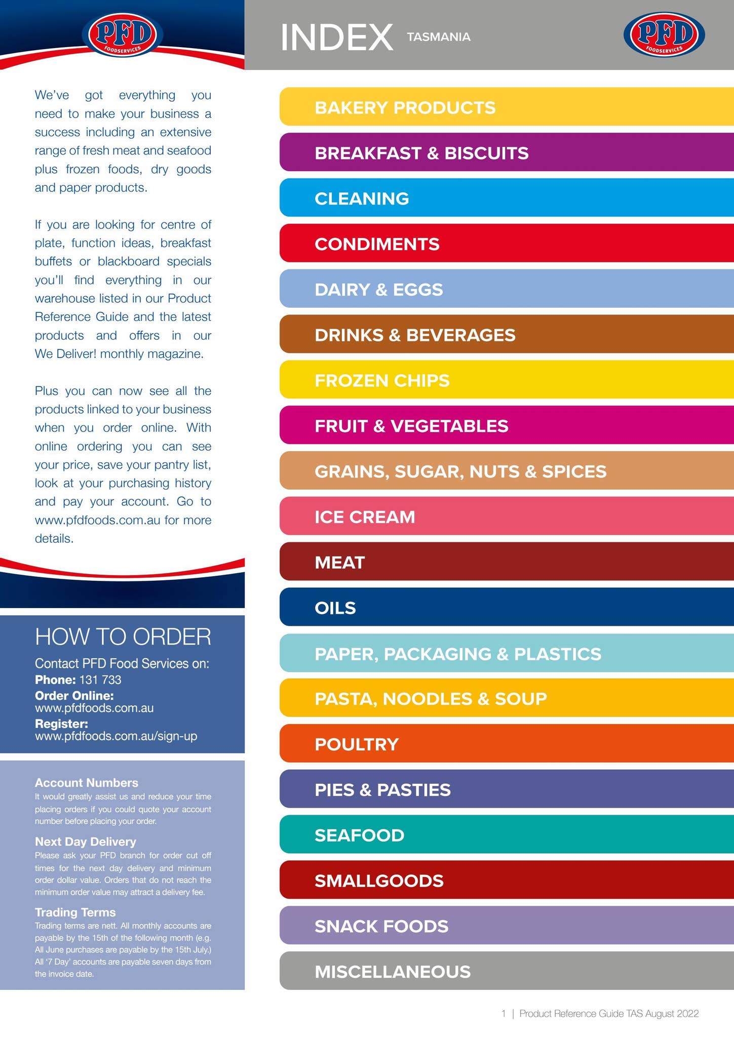 PFD Food Services PRG (TAS Product Reference Guide) by PFD Food ...