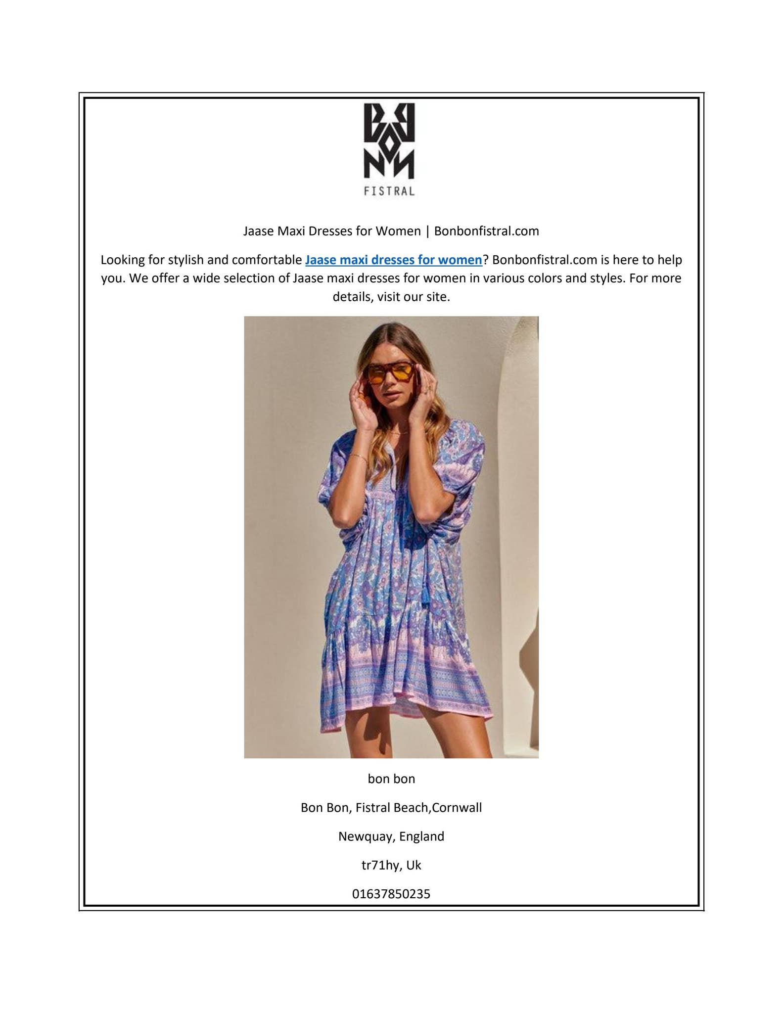 Jaase Maxi Dresses for Women | Bonbonfistral.com by Bon Bon - Issuu