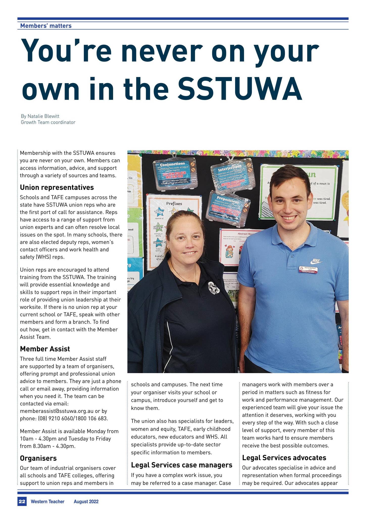August 2022 Western Teacher by SSTUWA - Issuu